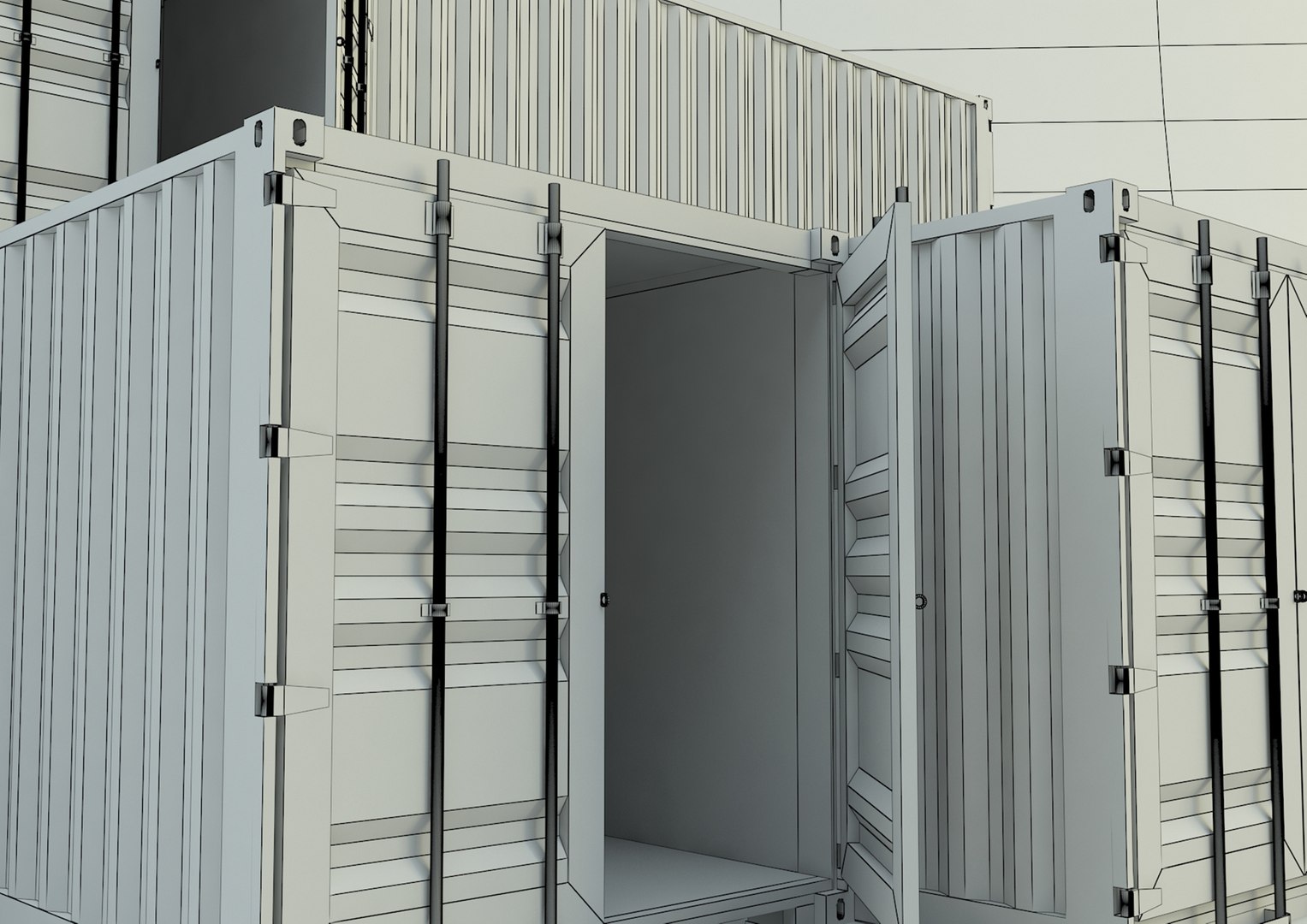 Various container group model 3D model 3D - TurboSquid 2056386
