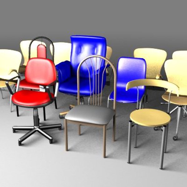 3d model chairs 01