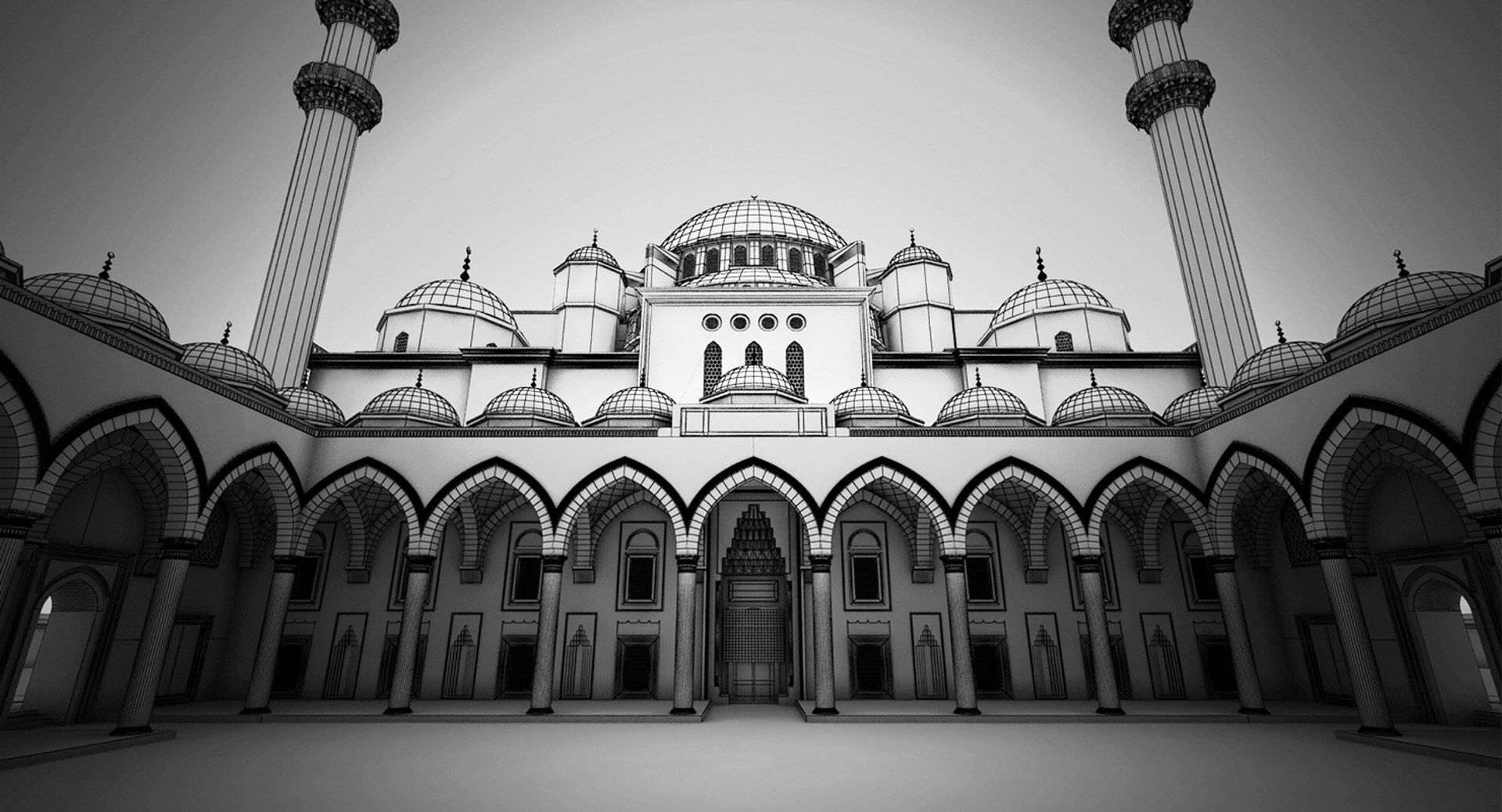 Suleymaniye Mosque 3d Model