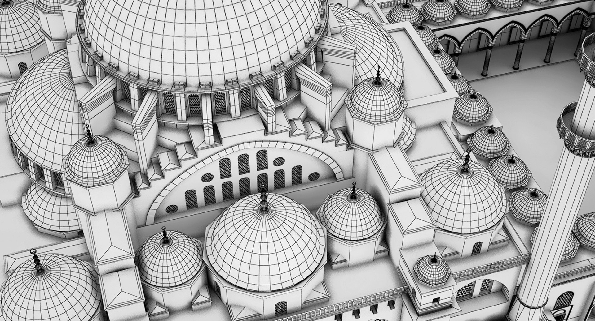Suleymaniye Mosque 3d Model