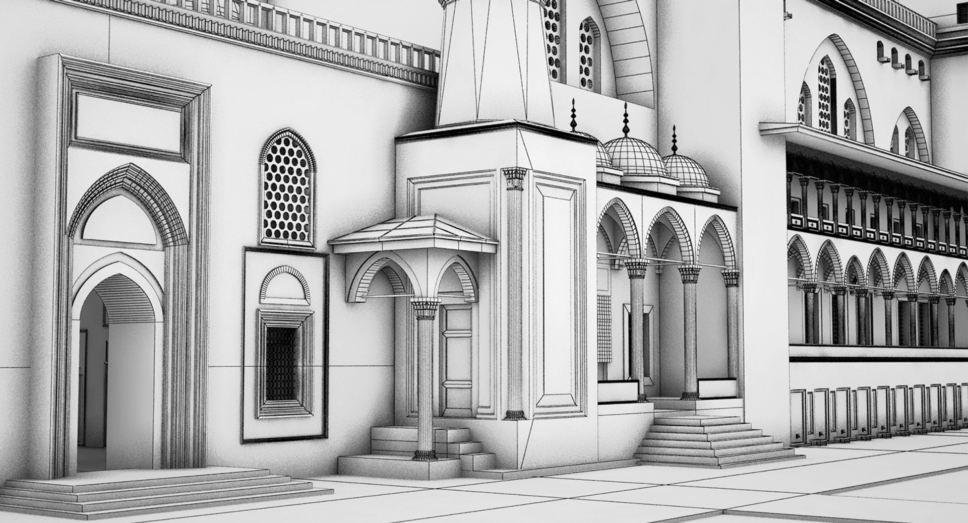 Suleymaniye Mosque 3d Model
