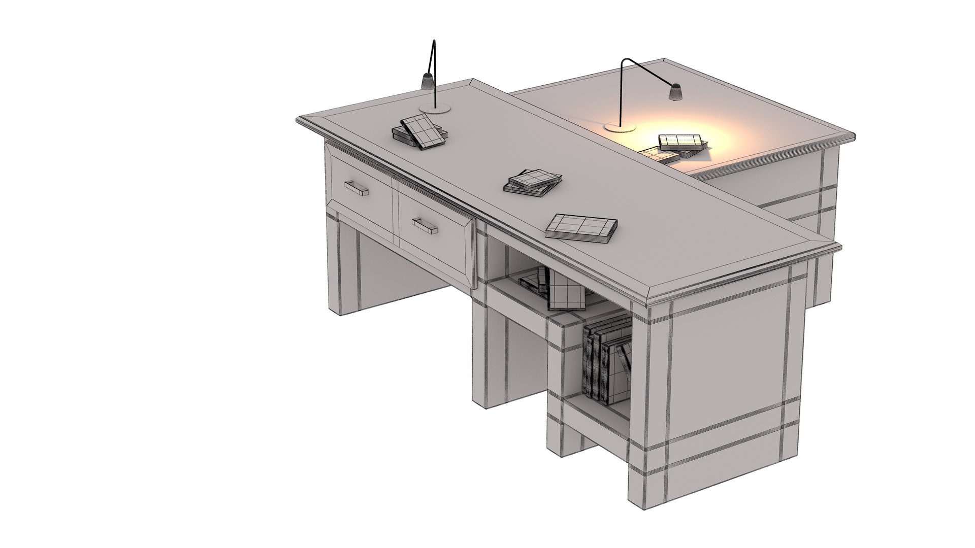 Office Desk NEW 3D Model - TurboSquid 1993754