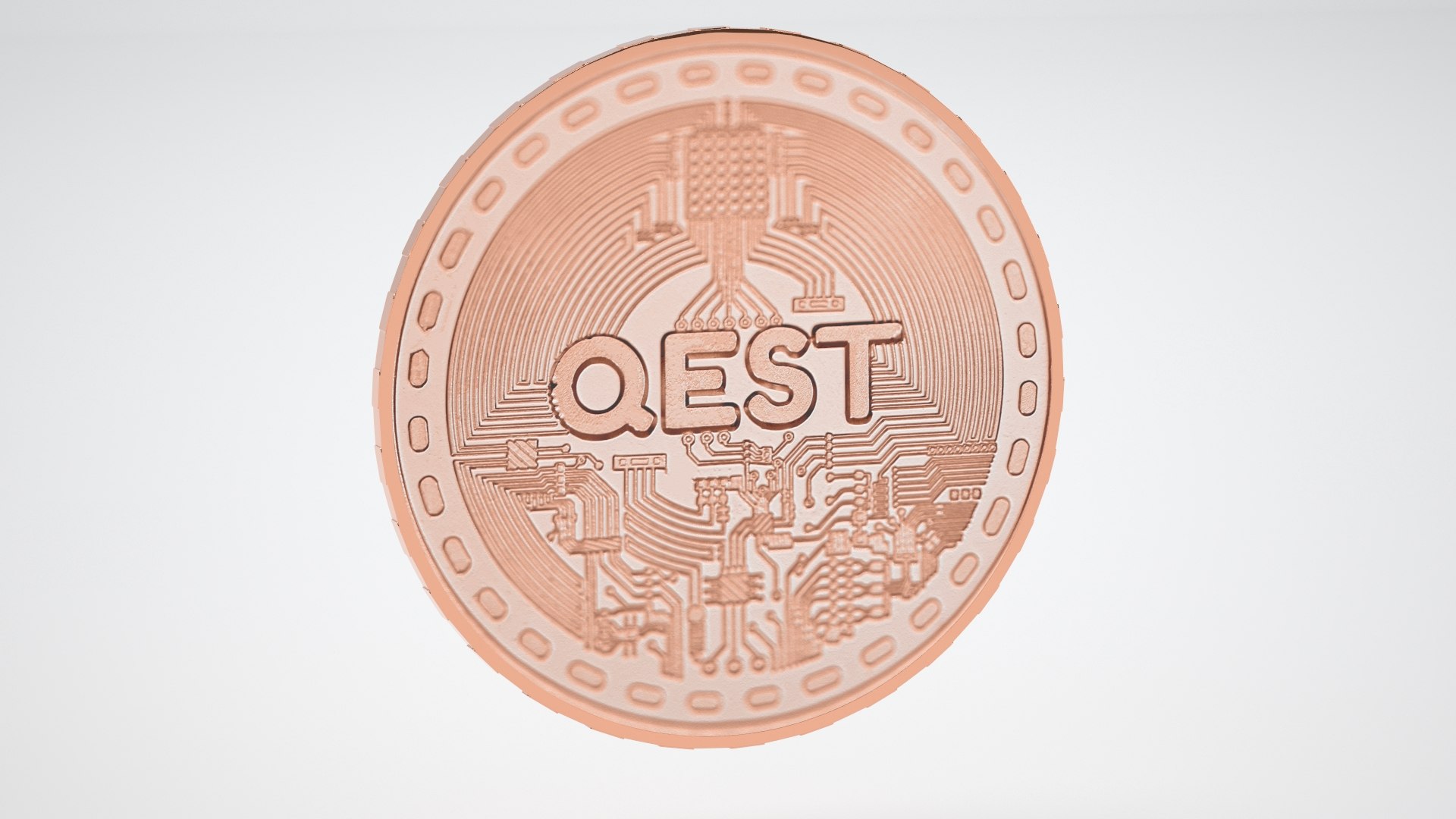 Copper Qest Coin 3D - TurboSquid 2400030