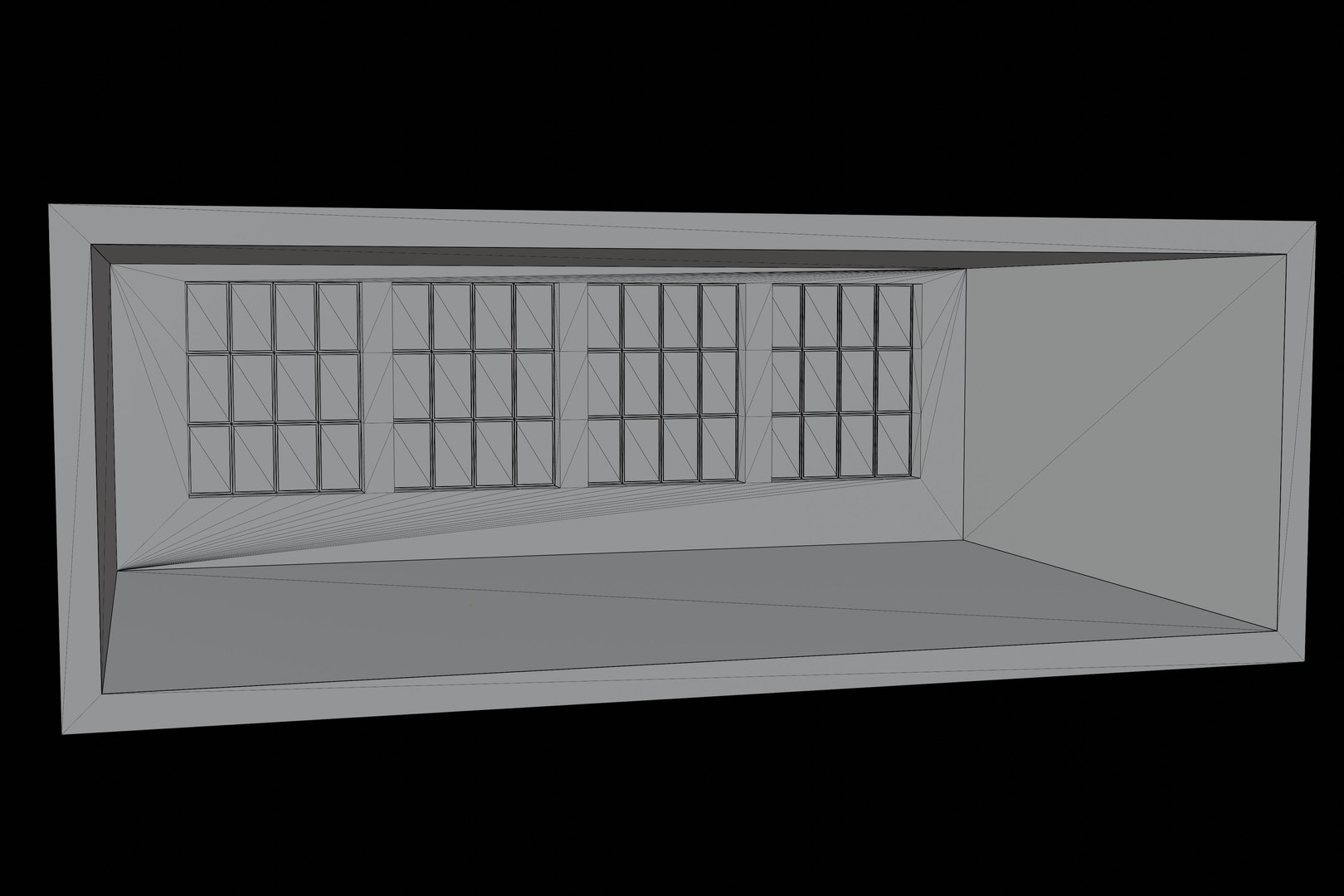 3D Empty Room With Windows Model - TurboSquid 2143433