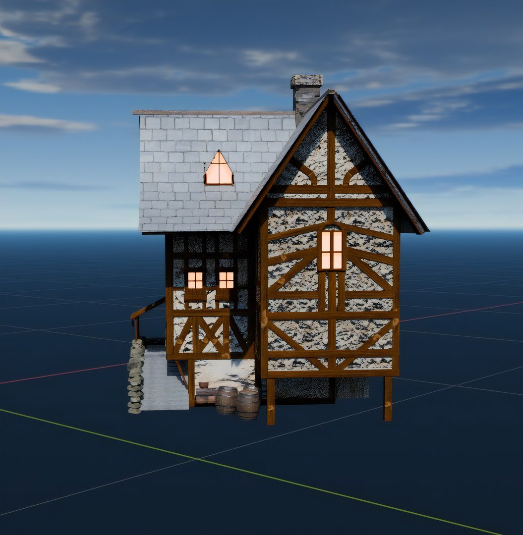 3D Medieval House - TurboSquid 2319720