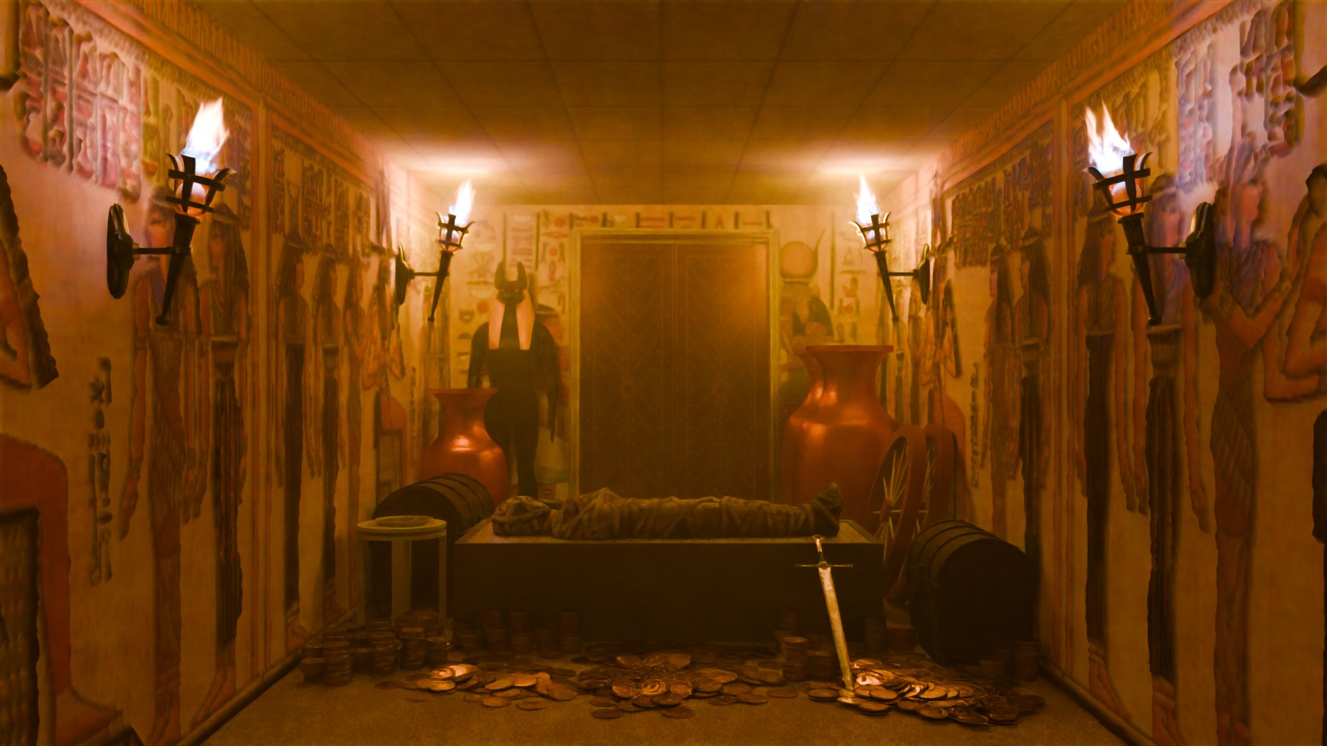 Pharaonic Tomb Model - TurboSquid 2189145