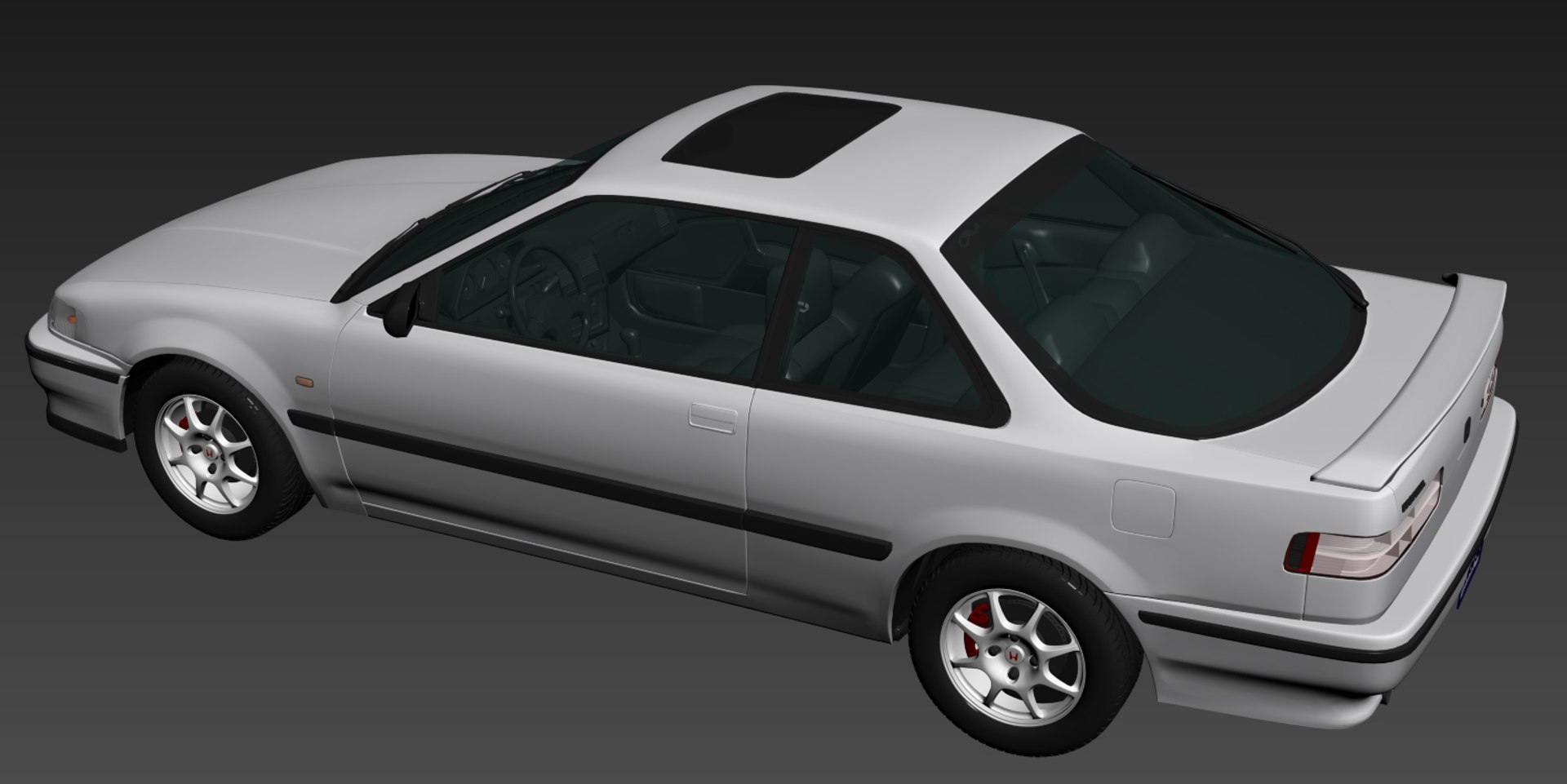 3D Honda Integra Coupe 1990 Model - TurboSquid 2084025