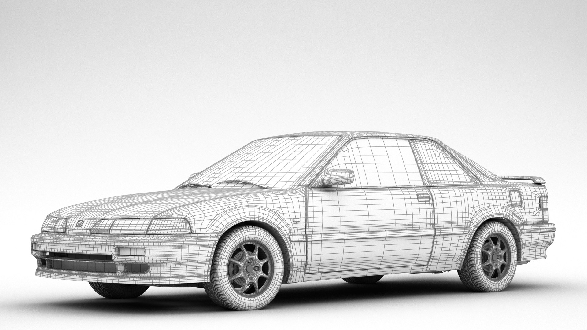 3D Honda Integra Coupe 1990 Model - TurboSquid 2084025