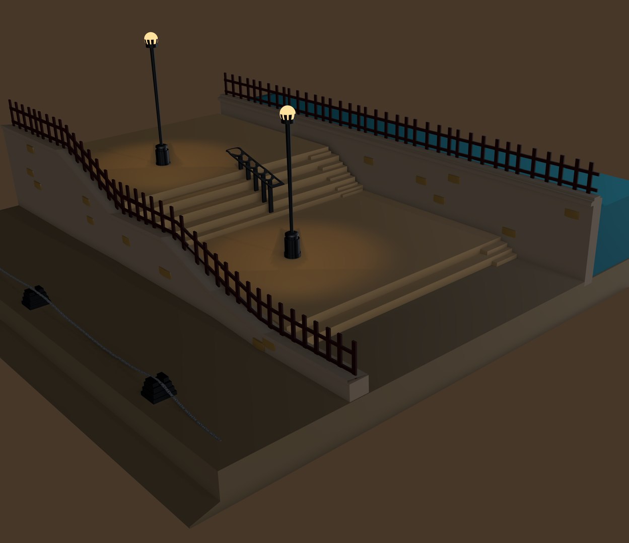 3D Stairs Blender Model - TurboSquid 1625516