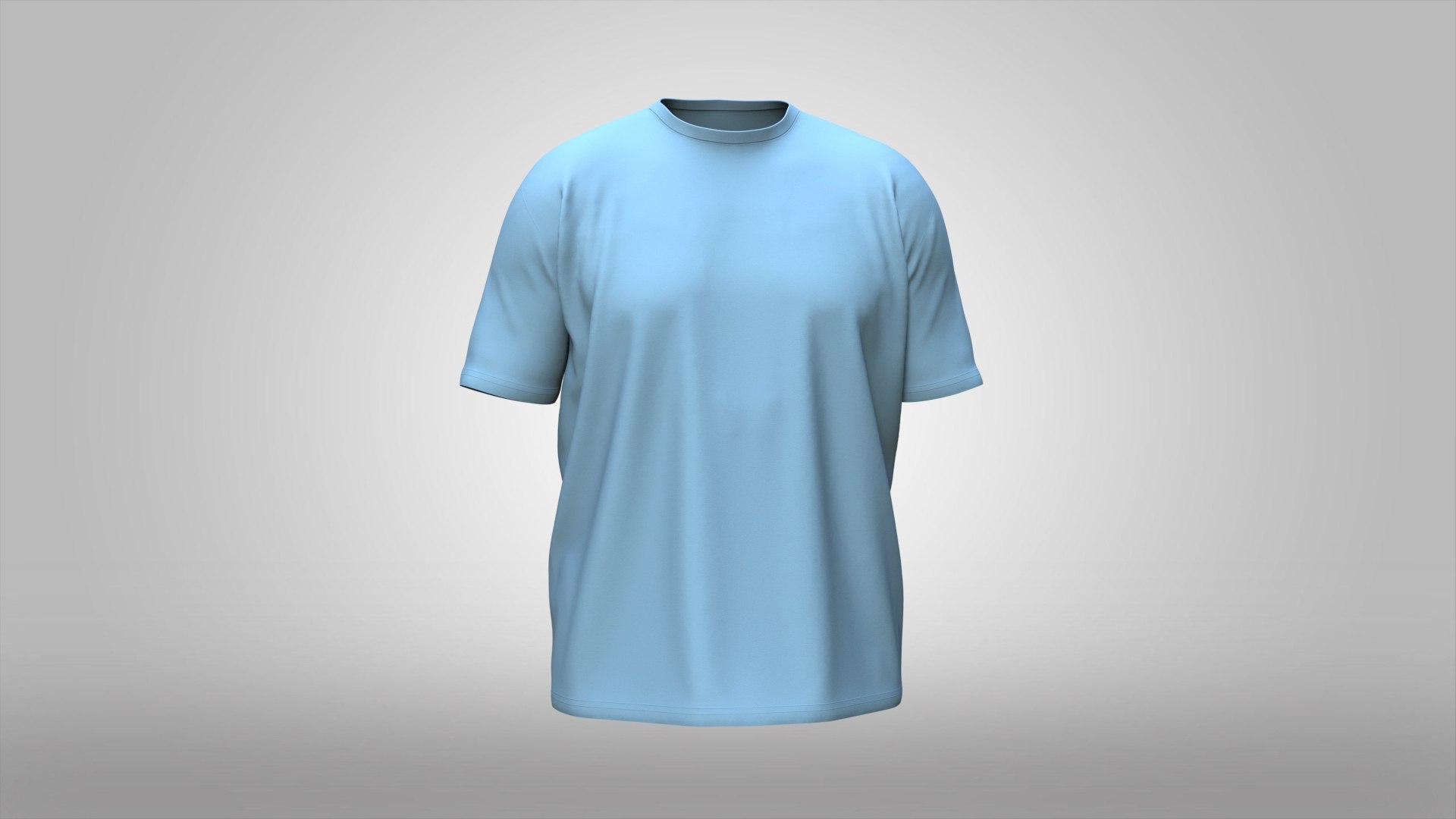 Oversized Comfort Soft Worn Tee 3D Model - TurboSquid 1958684