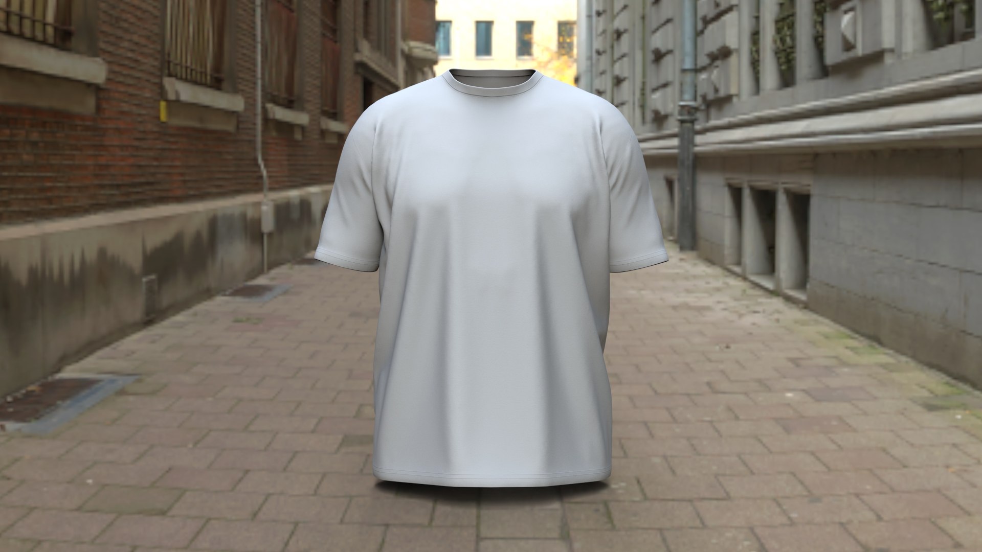 Oversized Comfort Soft Worn Tee 3D Model - TurboSquid 1958684