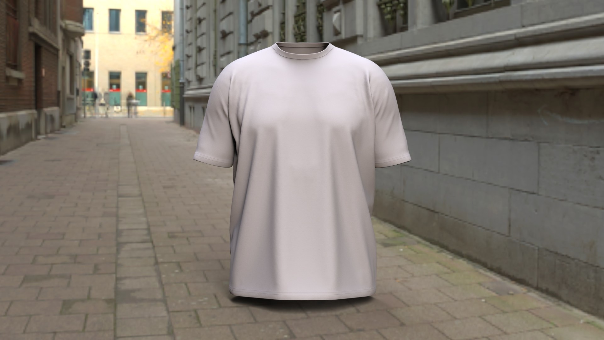 Oversized Comfort Soft Worn Tee 3D Model - TurboSquid 1958684