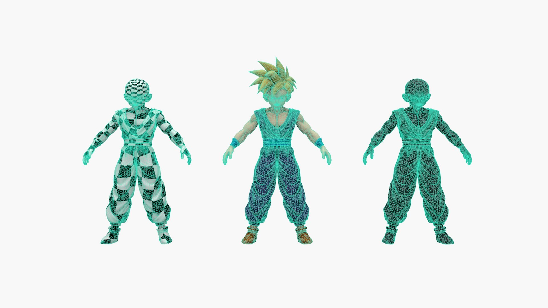 3D DBZ Character V8 Model - TurboSquid 2074068
