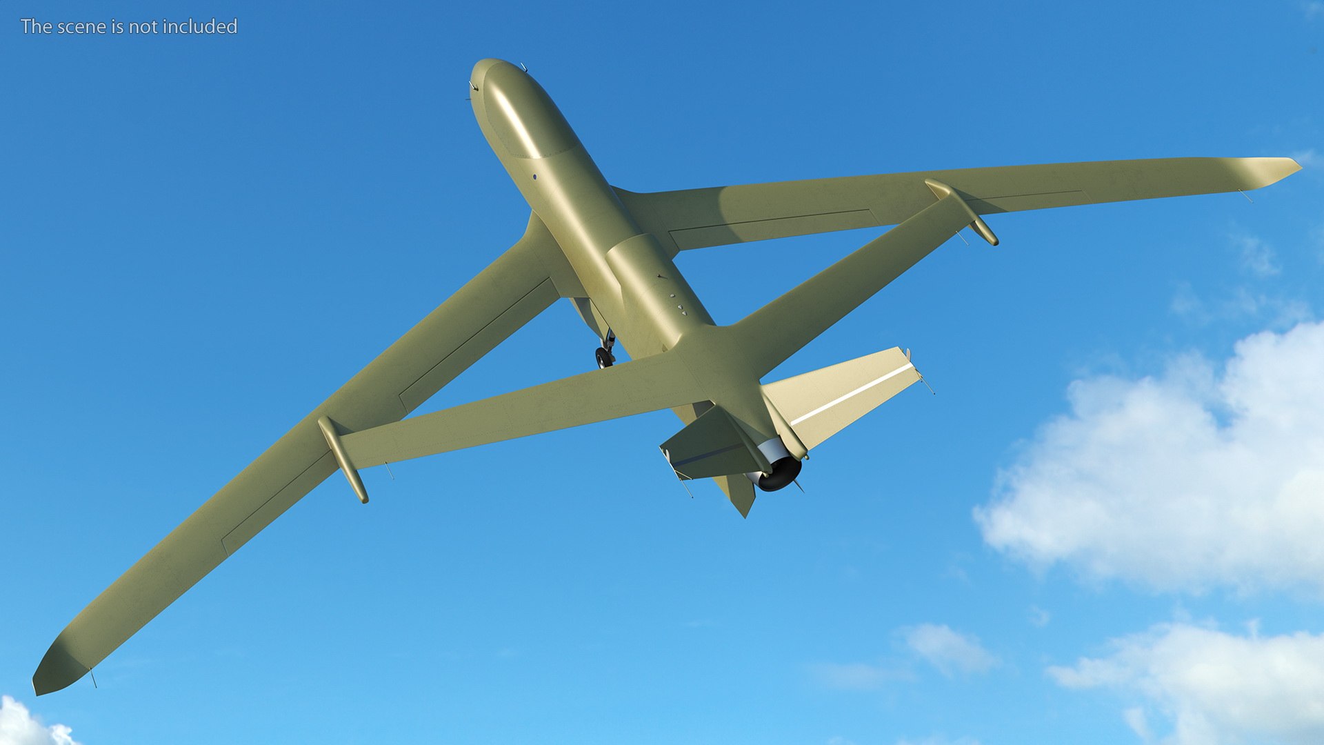 High Altitude Long Endurance Patrol UAV Rigged For Maya Model ...