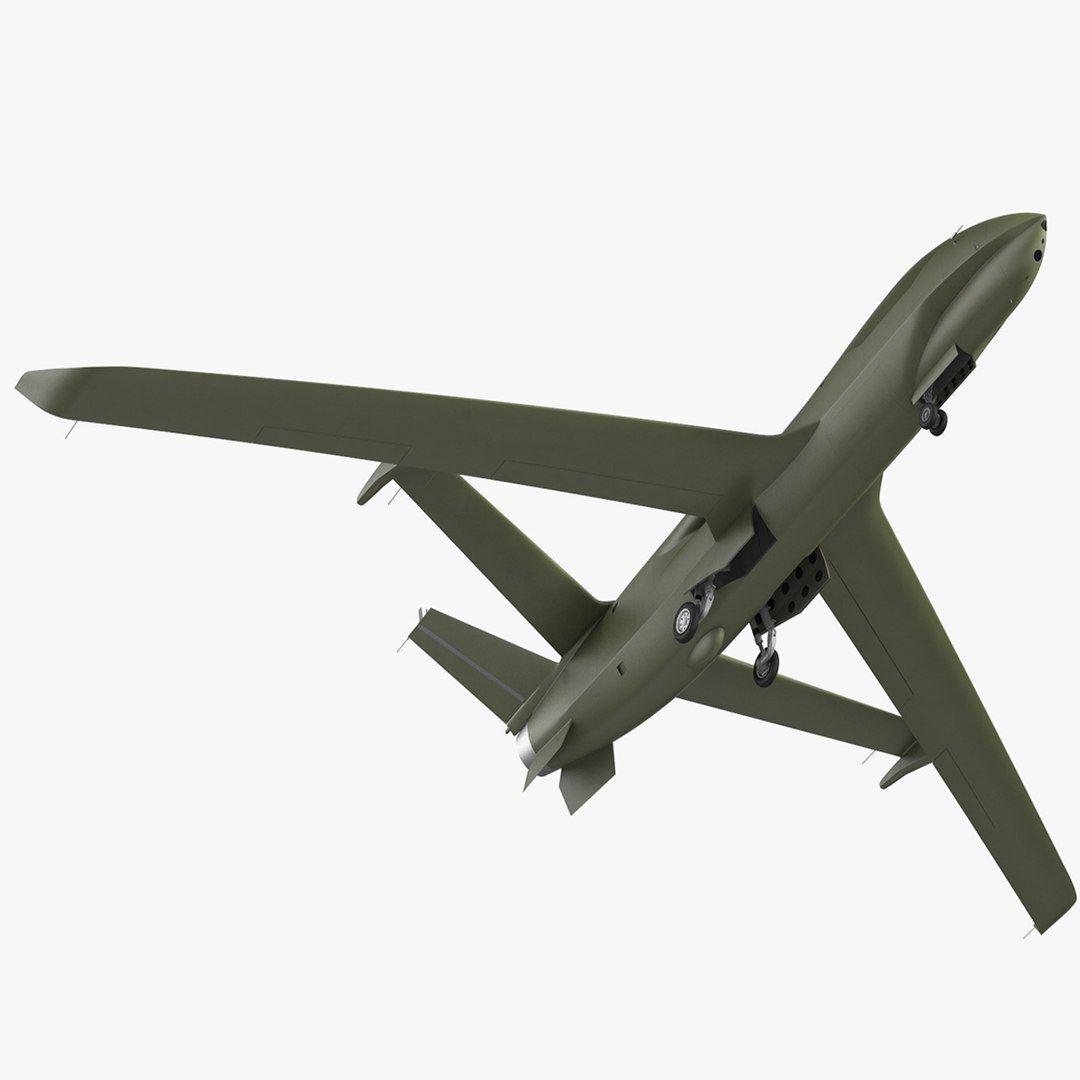 High Altitude Long Endurance Patrol UAV Rigged for Maya model ...