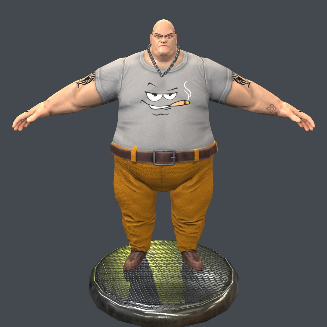 3D gangster gang man model - TurboSquid 1275553