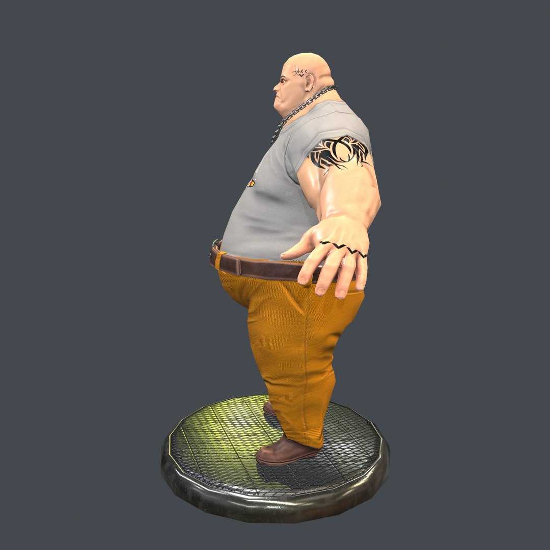 3D gangster gang man model - TurboSquid 1275553