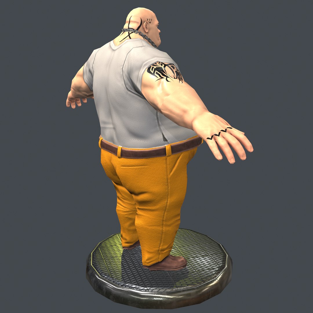 3D gangster gang man model - TurboSquid 1275553