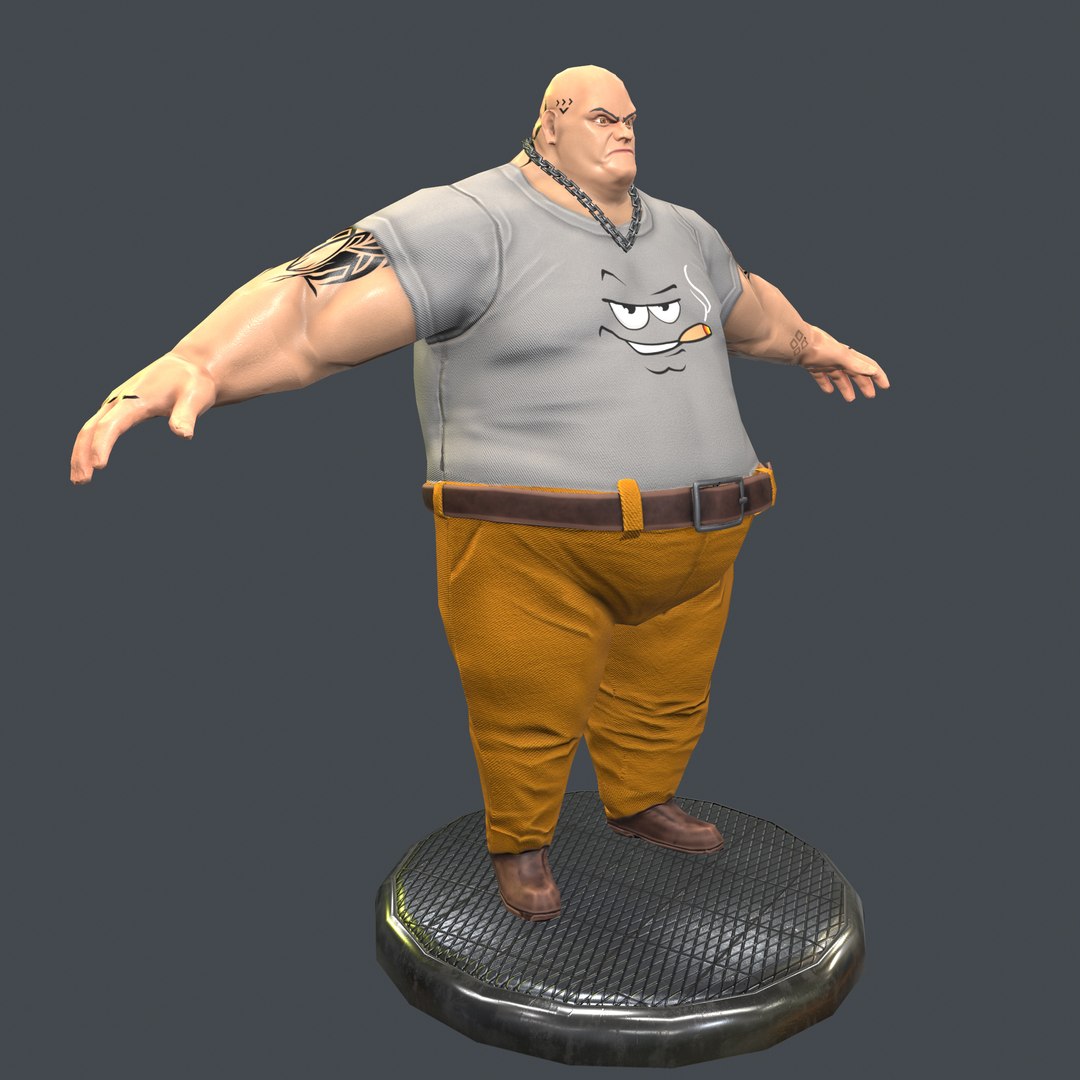 3D gangster gang man model - TurboSquid 1275553