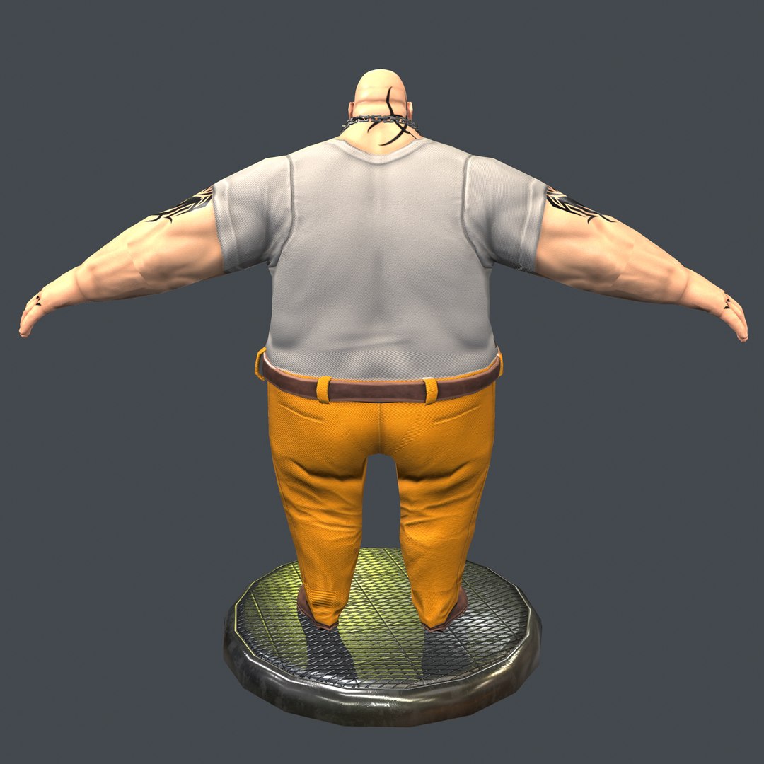 3D gangster gang man model - TurboSquid 1275553