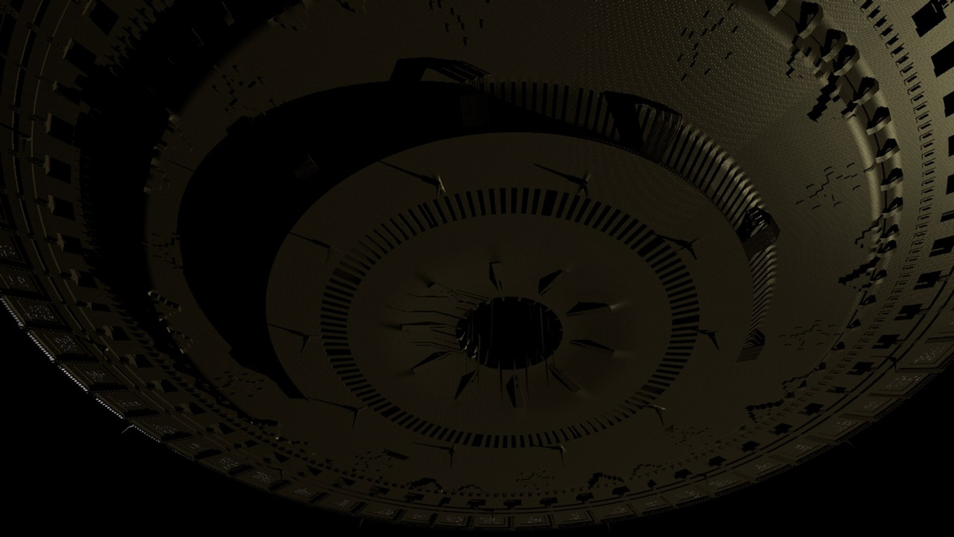 big spacecraft space c4d