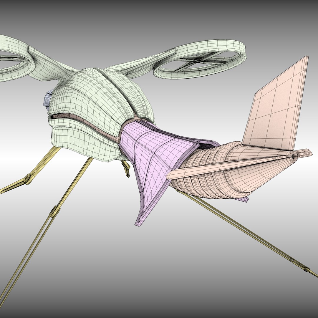 Bug Robotic Surveillance 3d Model