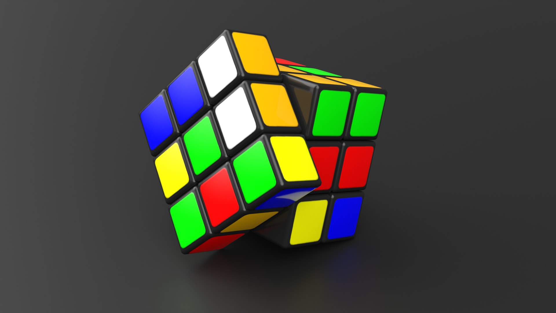 Animated Rubiks Cube 3x3 3D Model - TurboSquid 2027514