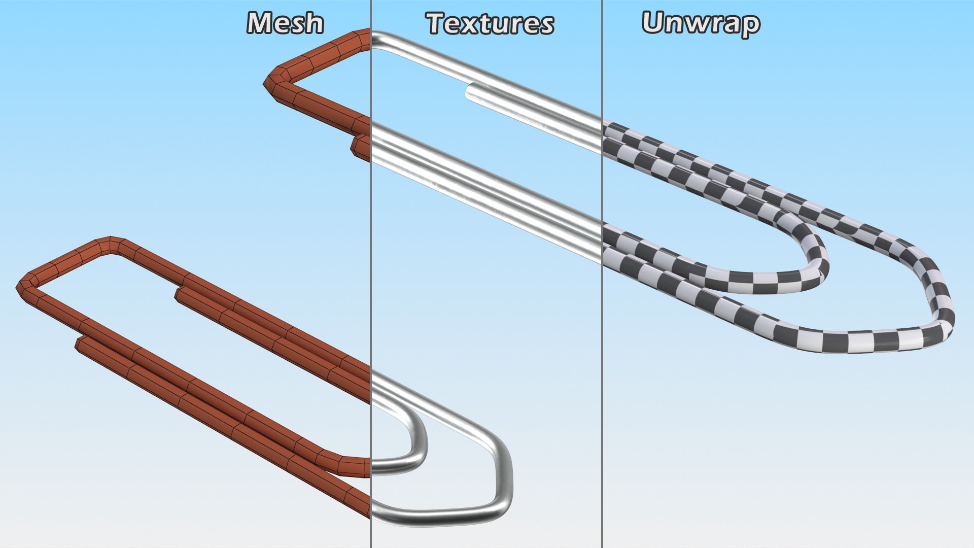 Paper Clip Boat Shape Metal 3D Model - TurboSquid 1861406