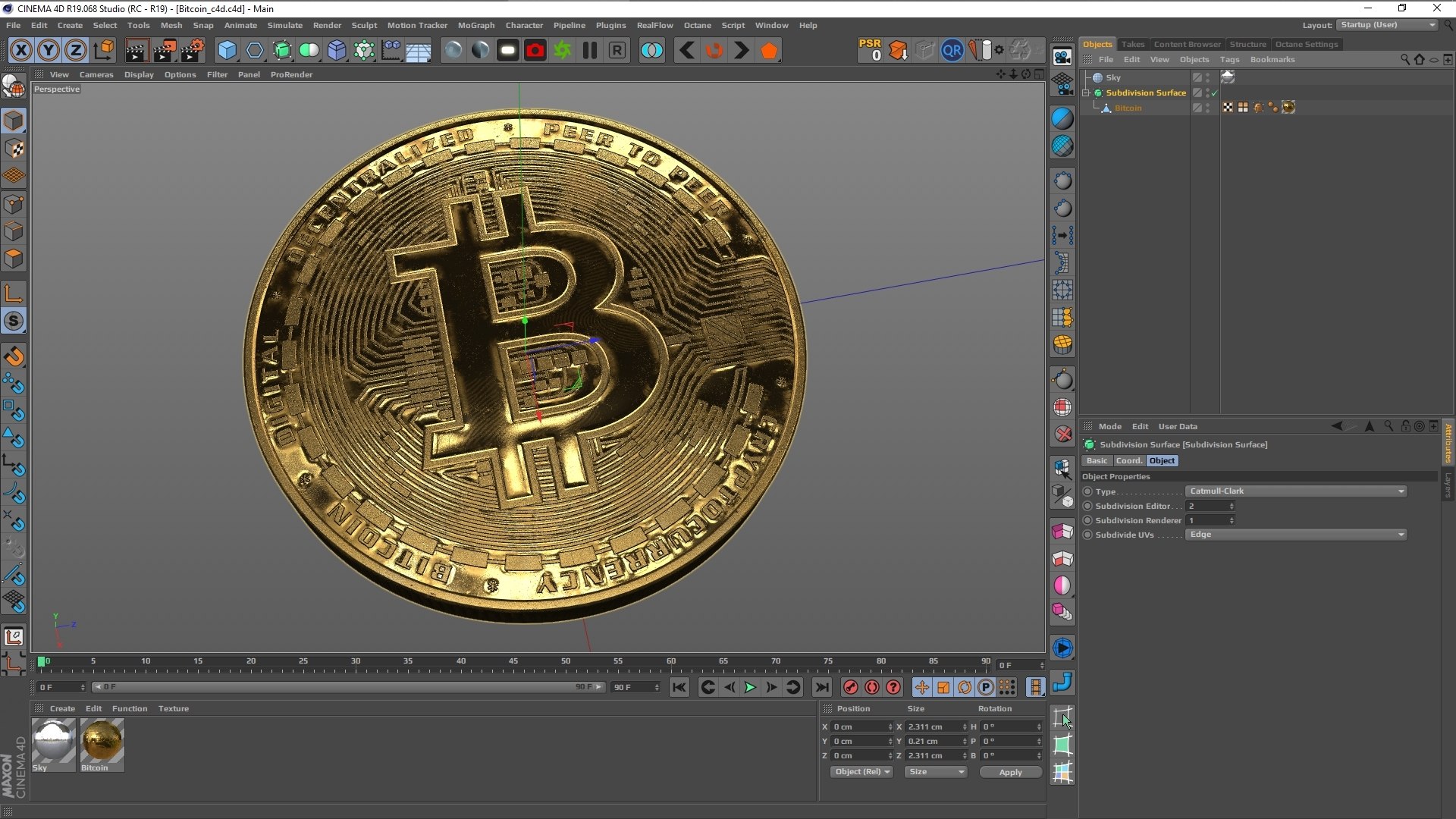 3D Coin Bit - TurboSquid 1710735