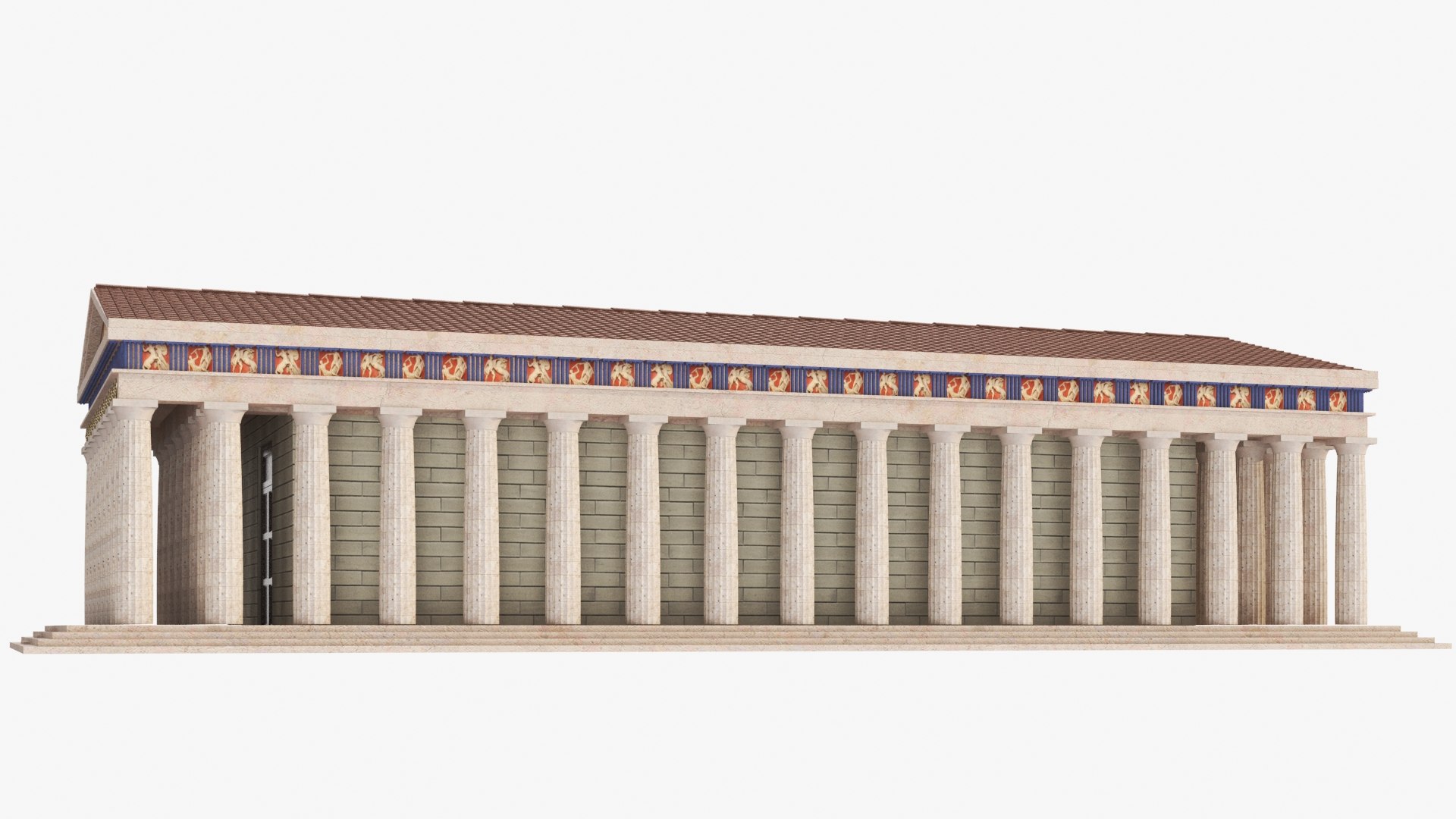 3D Temple Greek Parthenon - TurboSquid 1678601