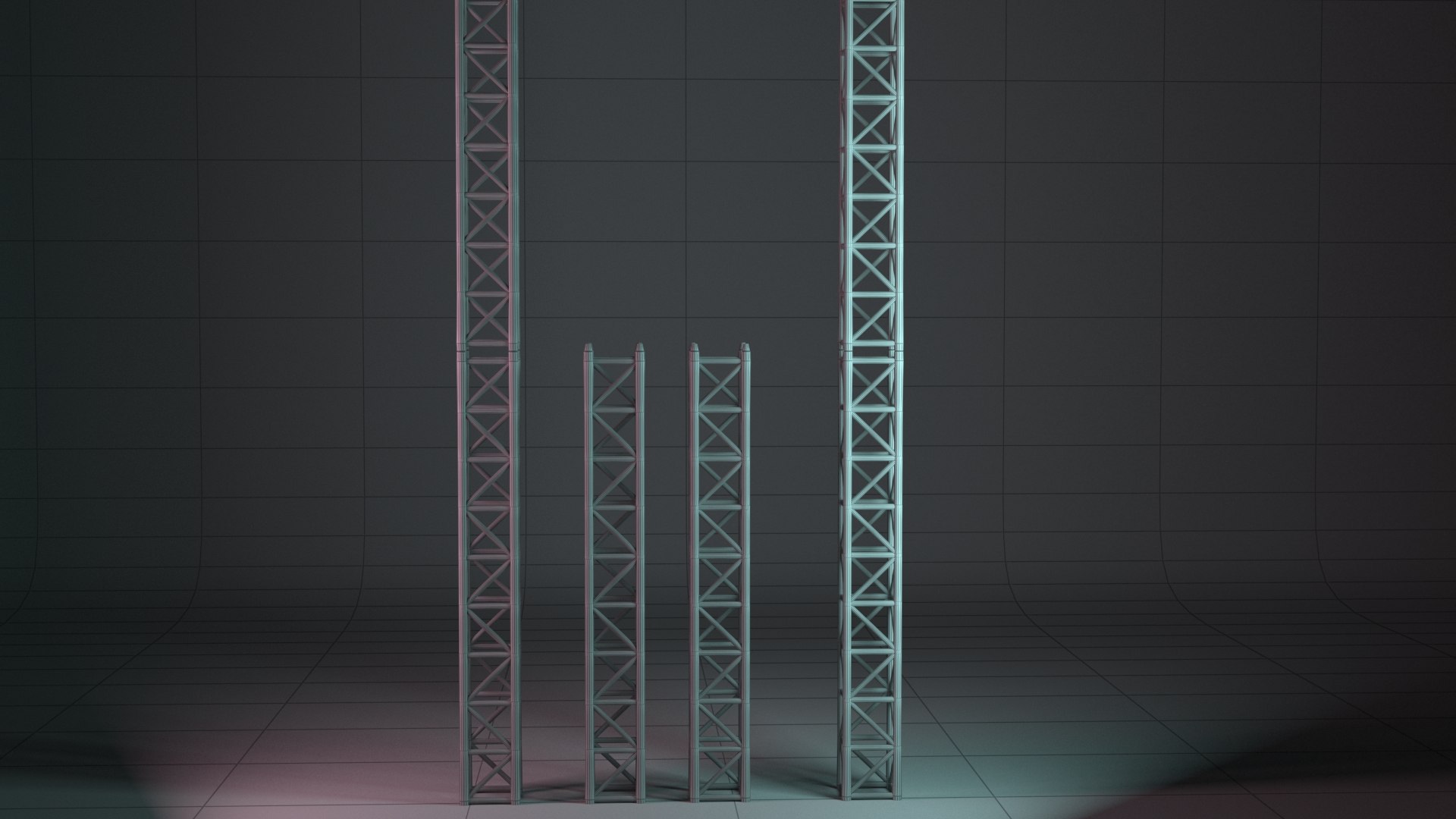 Stage Rigging Truss 3D Model - TurboSquid 1872505