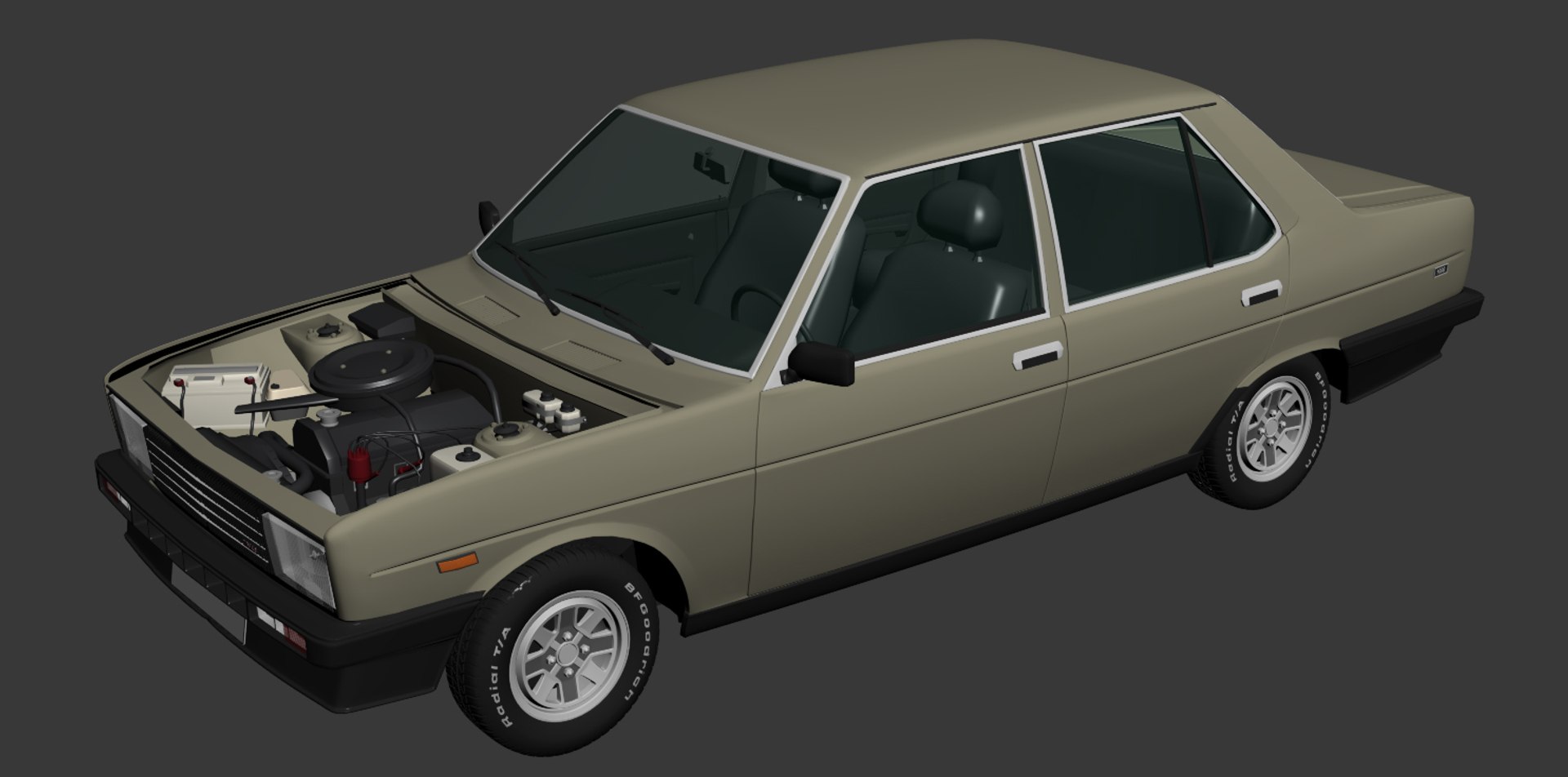 Fiat 131 1981 3D Model - TurboSquid 2187058