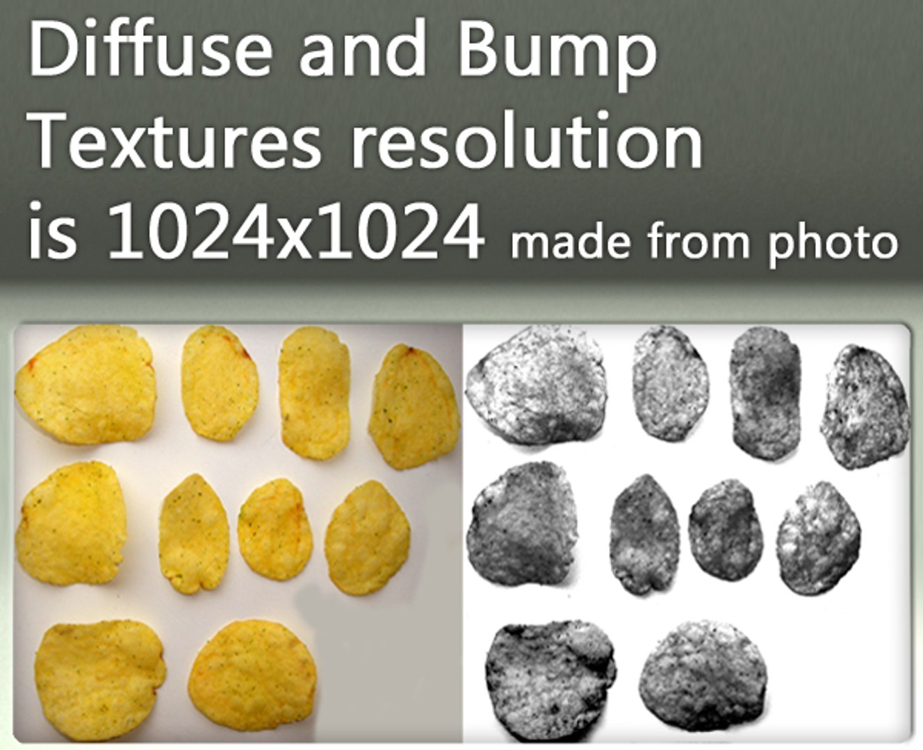 Potato Chips Plate 3d 3ds