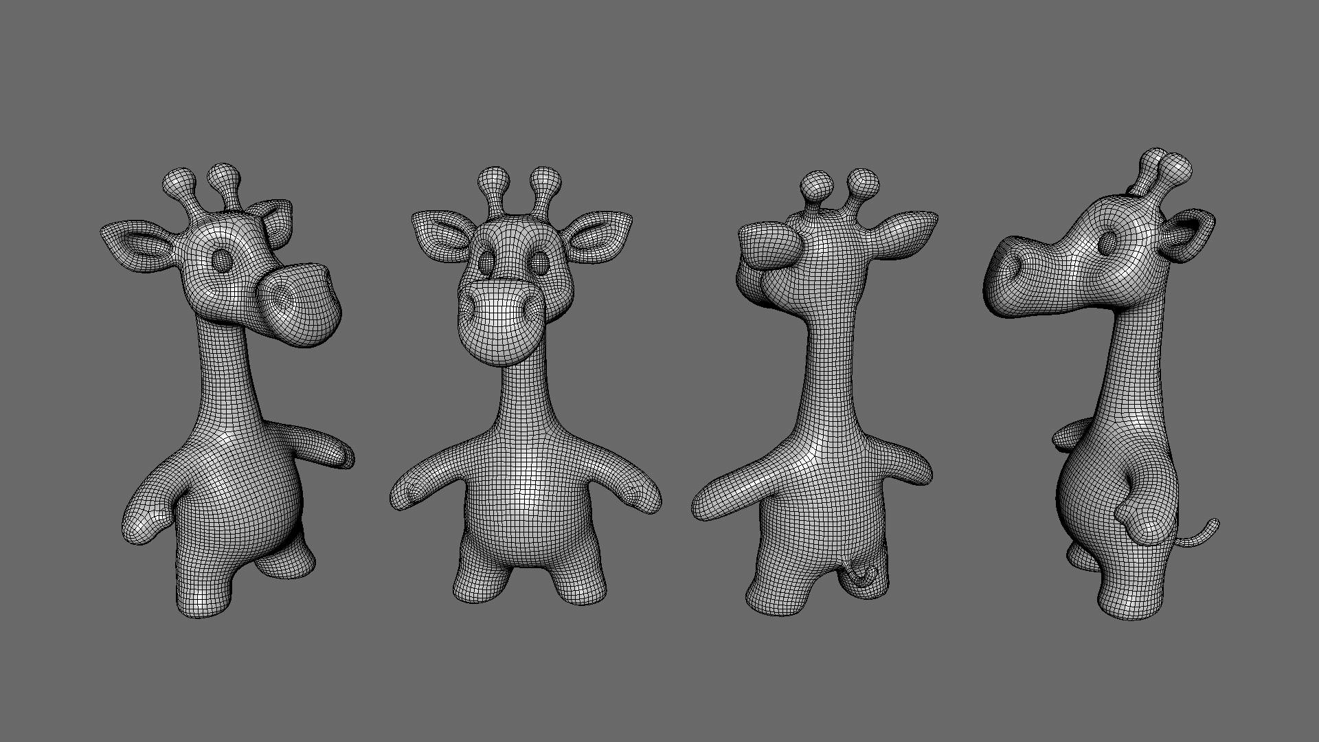 3D Little Animal Baby - Giraffe Cute - Animated 3d - TurboSquid 2287593