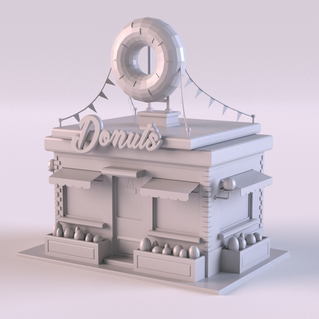 3D Donut Shop - TurboSquid 1654539