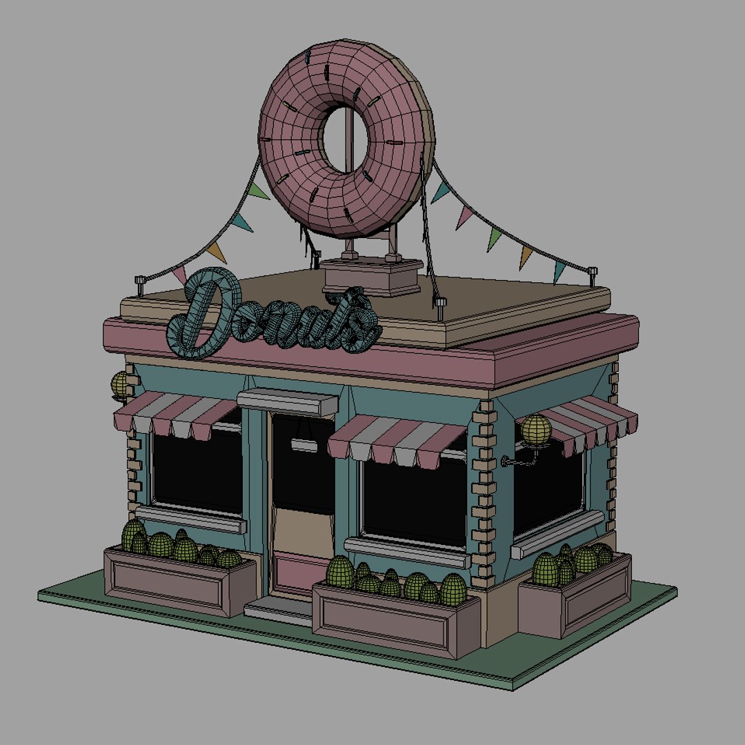 3D Donut Shop - TurboSquid 1654539