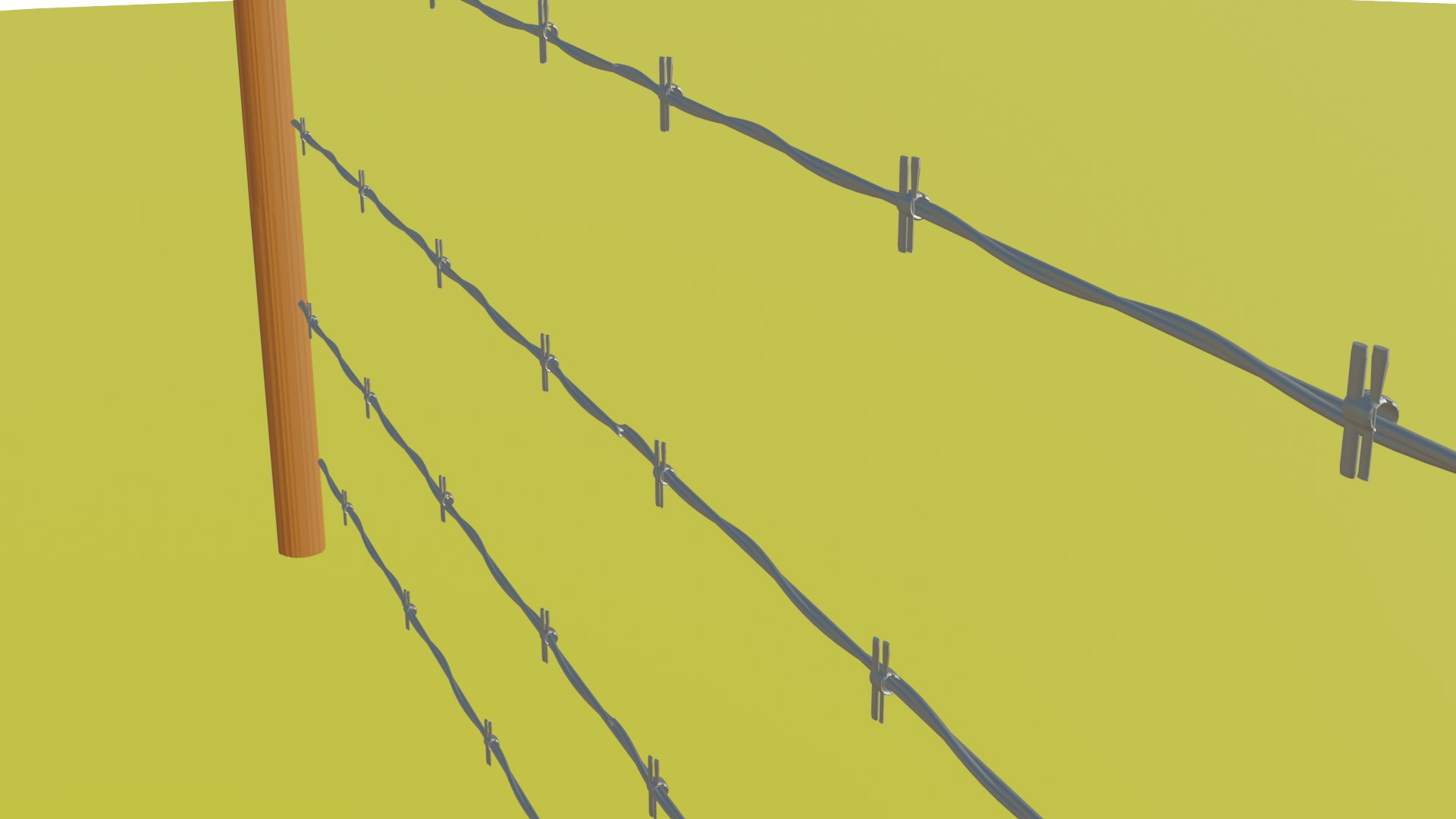 Barbed Wire 3D Model - TurboSquid 1828004