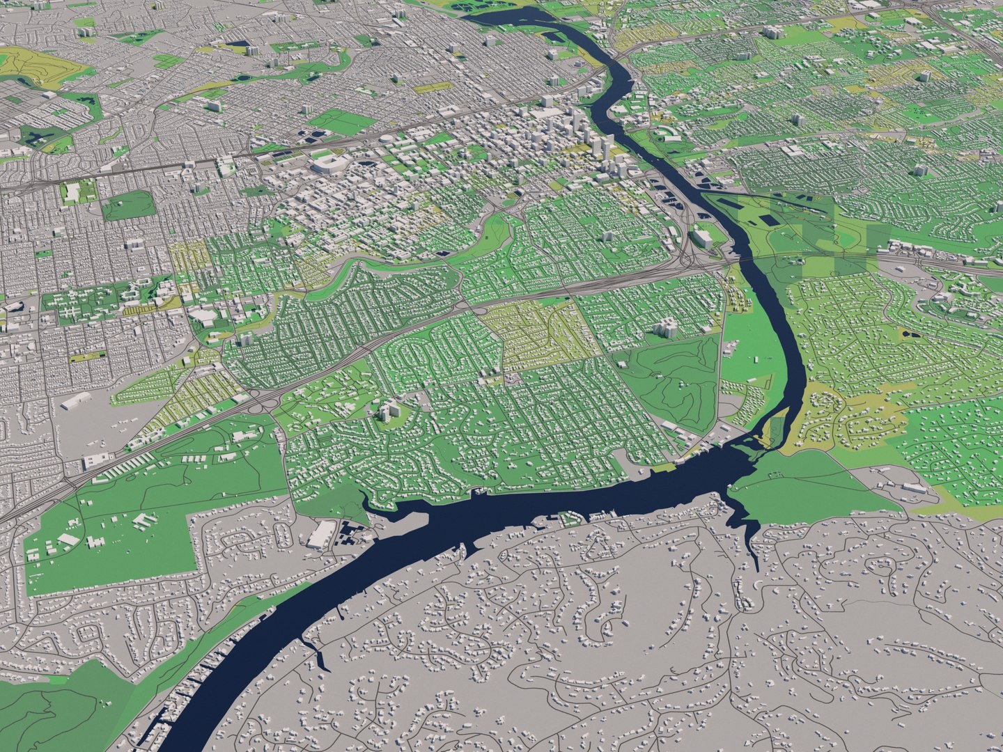 3D City Austin Texas - TurboSquid 1423888