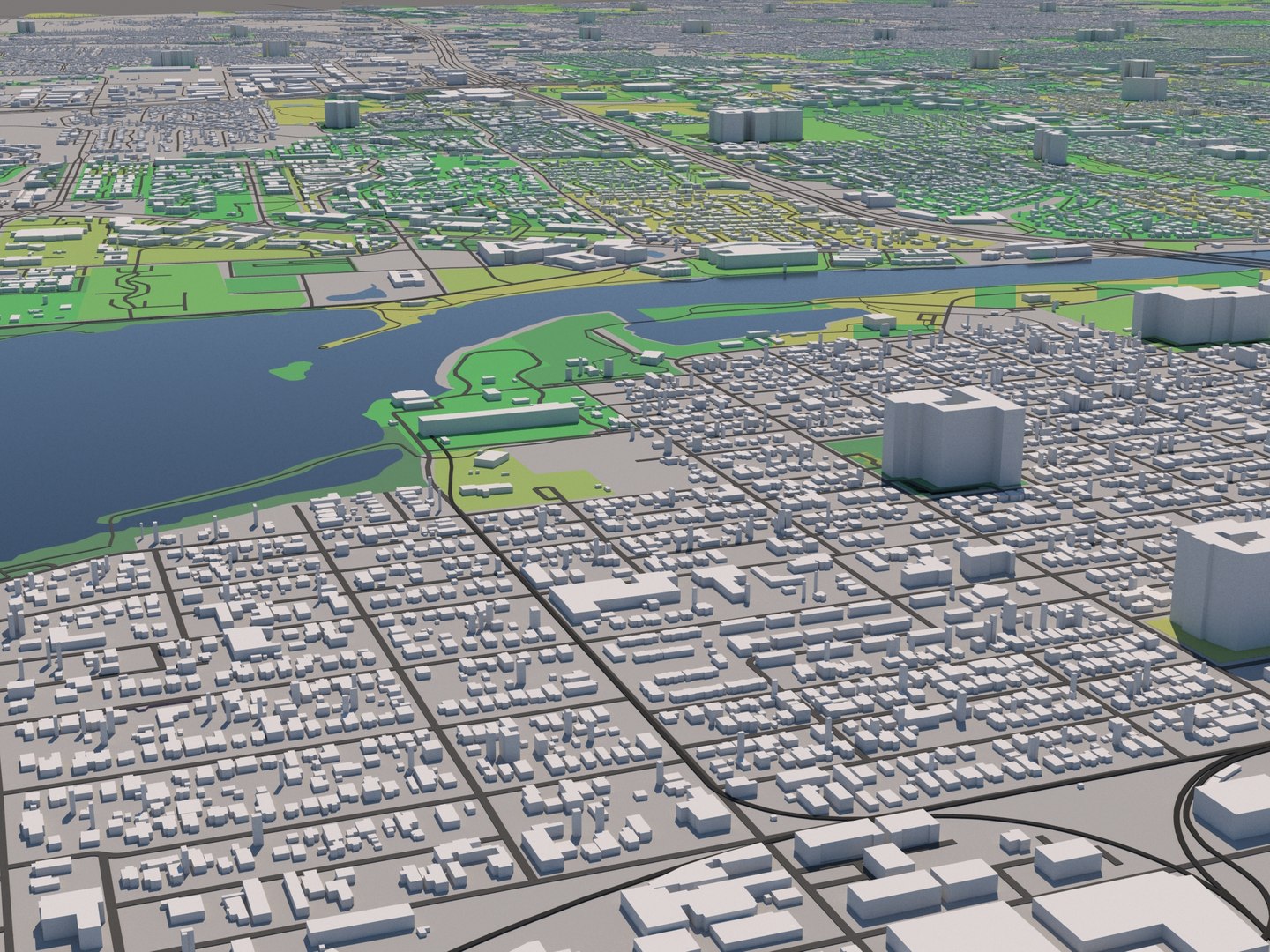 3D City Austin Texas - TurboSquid 1423888