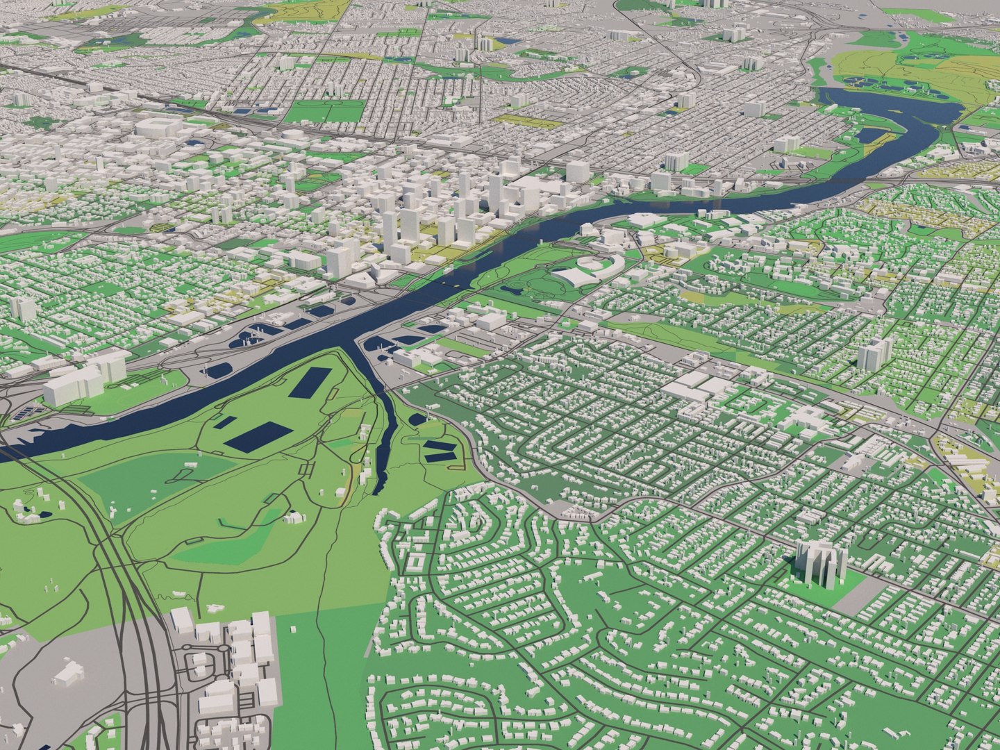 3D City Austin Texas - TurboSquid 1423888