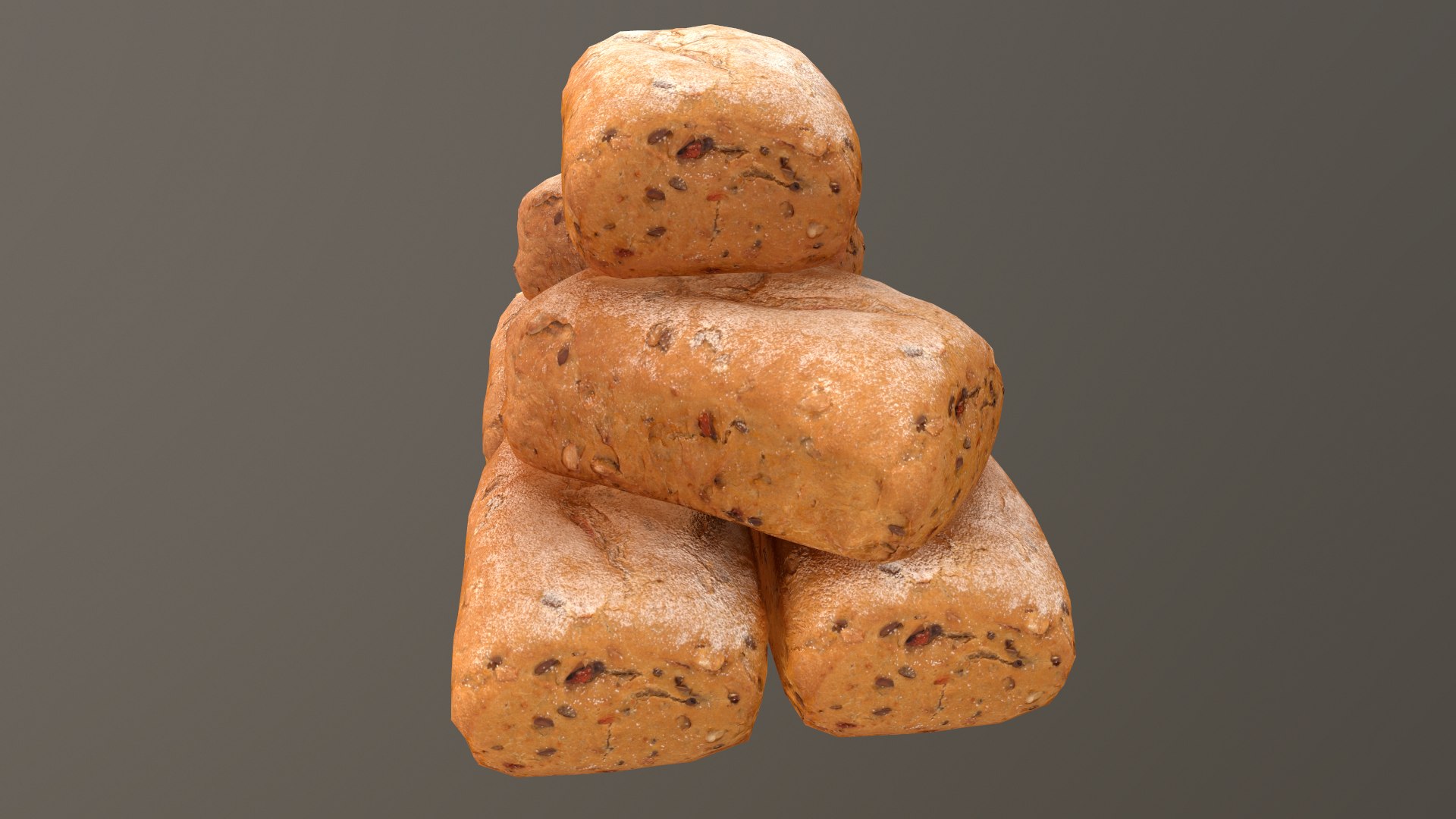3D Bread Roll AR VR PBR Lowpoly With Game Ready 3d Model Model ...