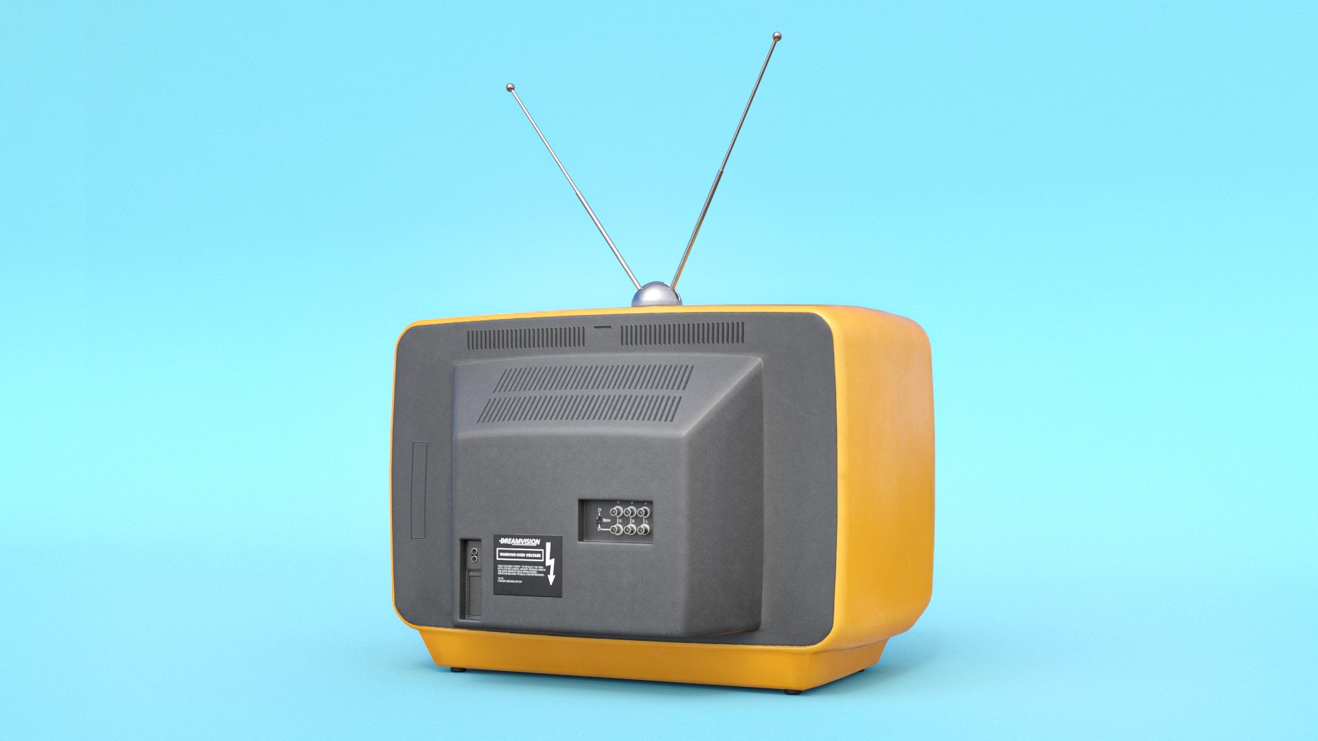 3D Vintage Low Poly TV Model - TurboSquid 1727956