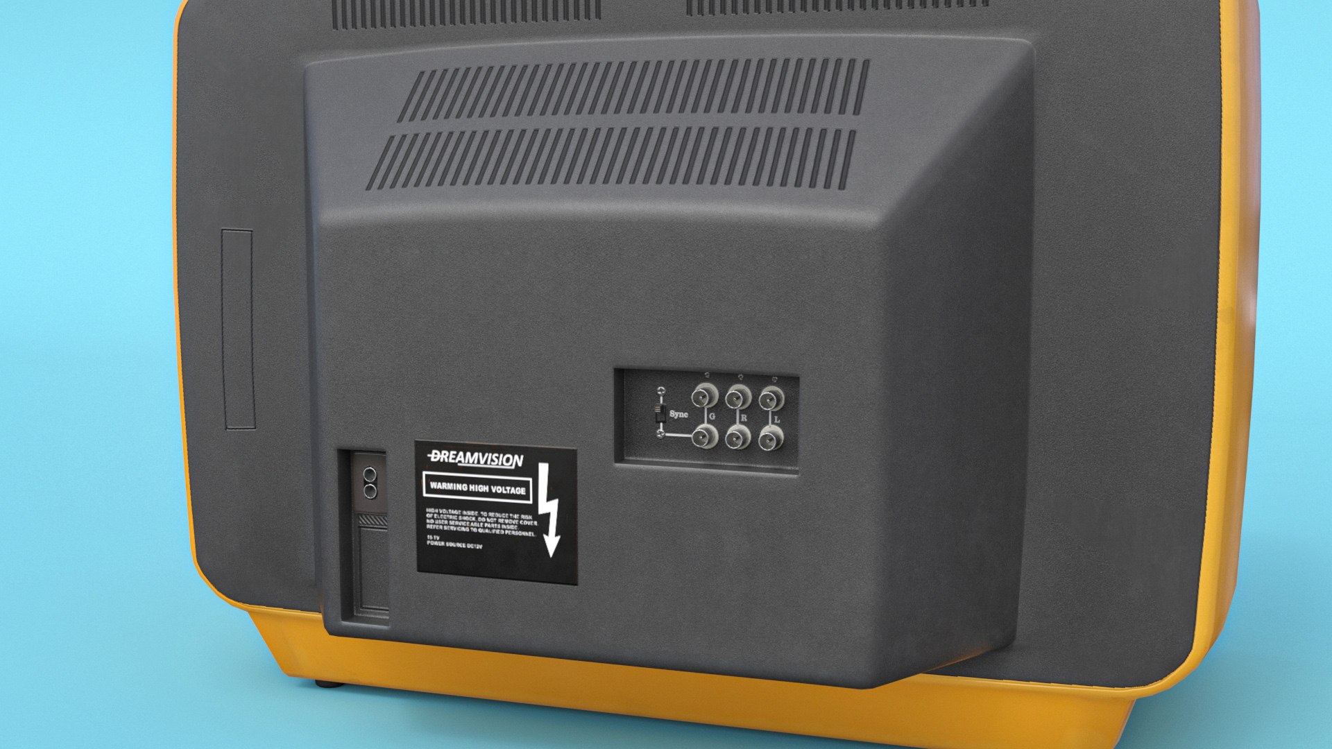 3D Vintage Low Poly TV Model - TurboSquid 1727956