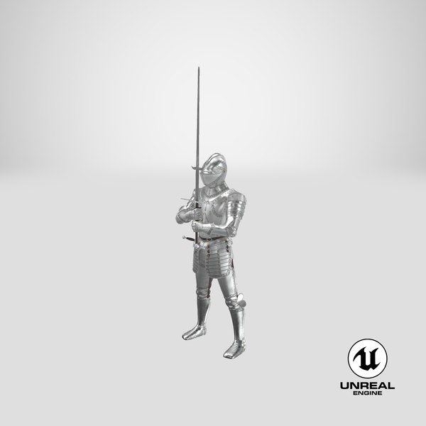 3D polished medieval knight plate armor model - TurboSquid 1530946