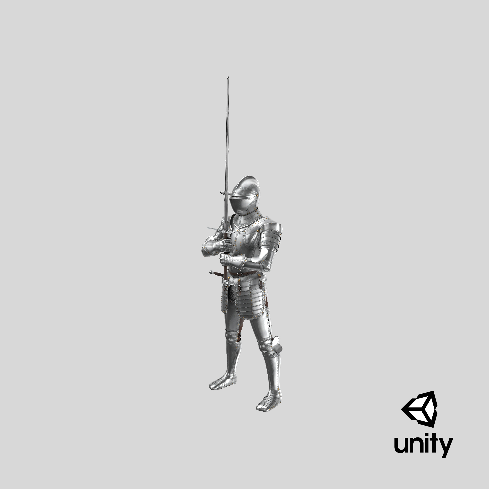 3D polished medieval knight plate armor model - TurboSquid 1530946