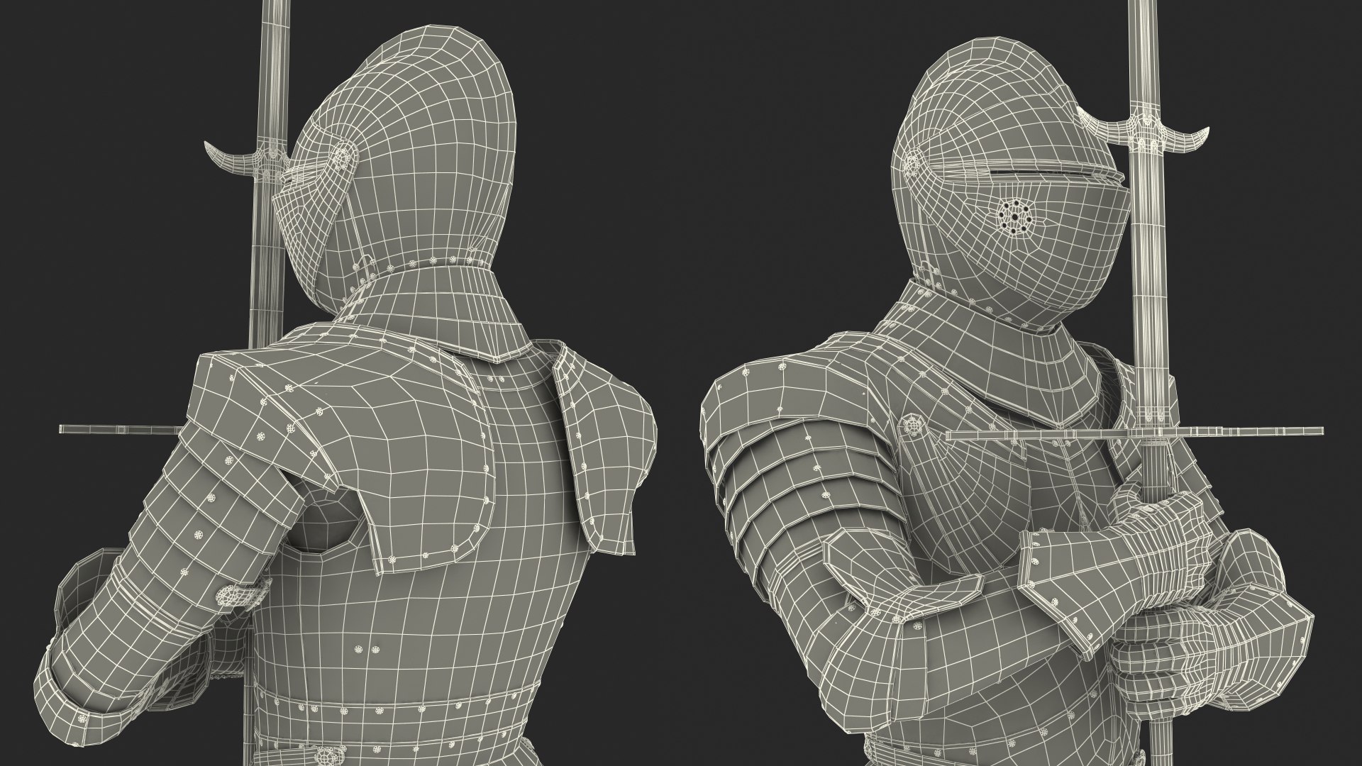 3D polished medieval knight plate armor model - TurboSquid 1530946