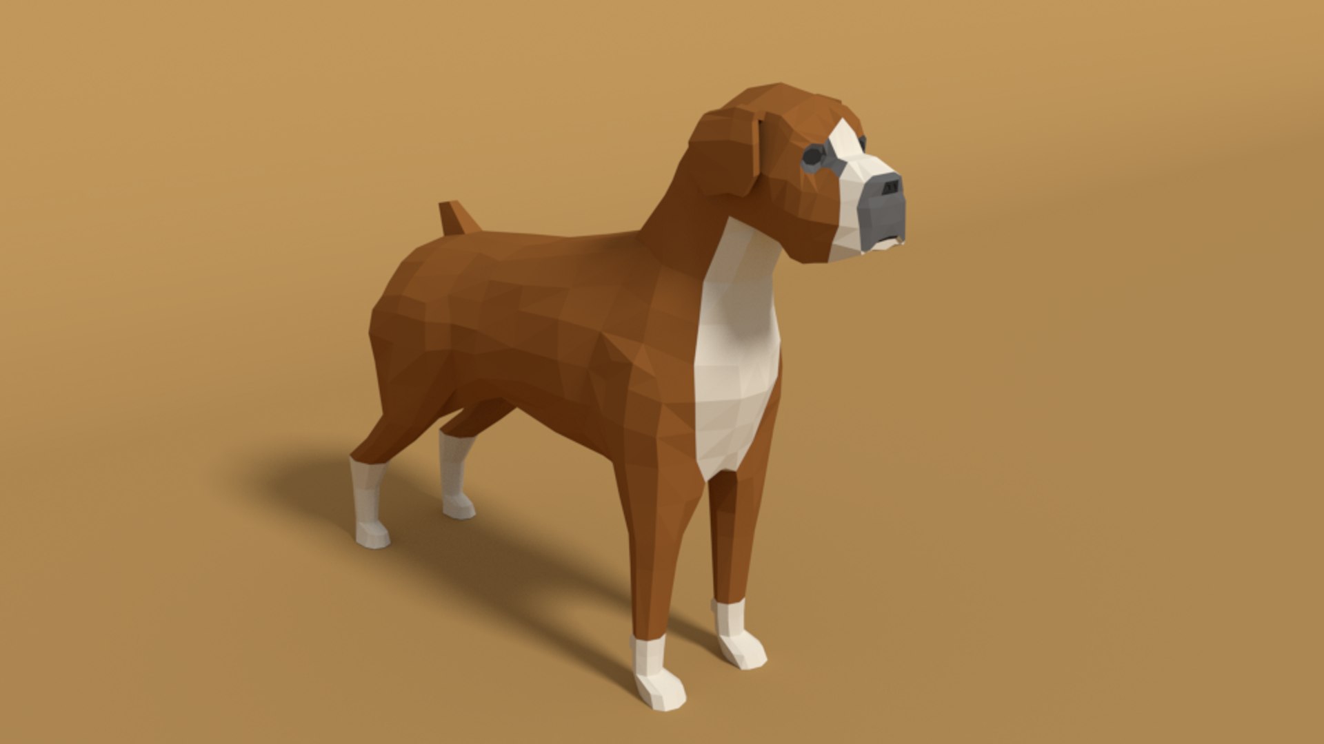 3D Boxer Dog - TurboSquid 1444220