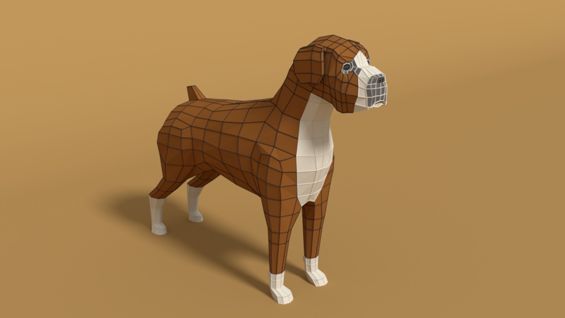3D Boxer Dog - TurboSquid 1444220