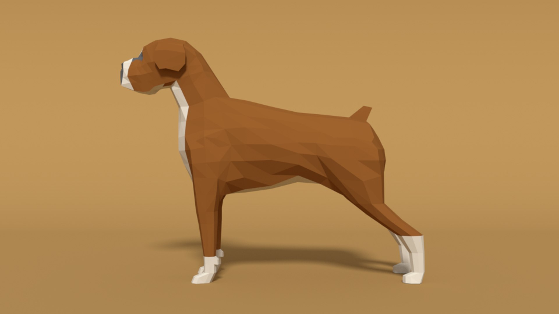 3D Boxer Dog - TurboSquid 1444220