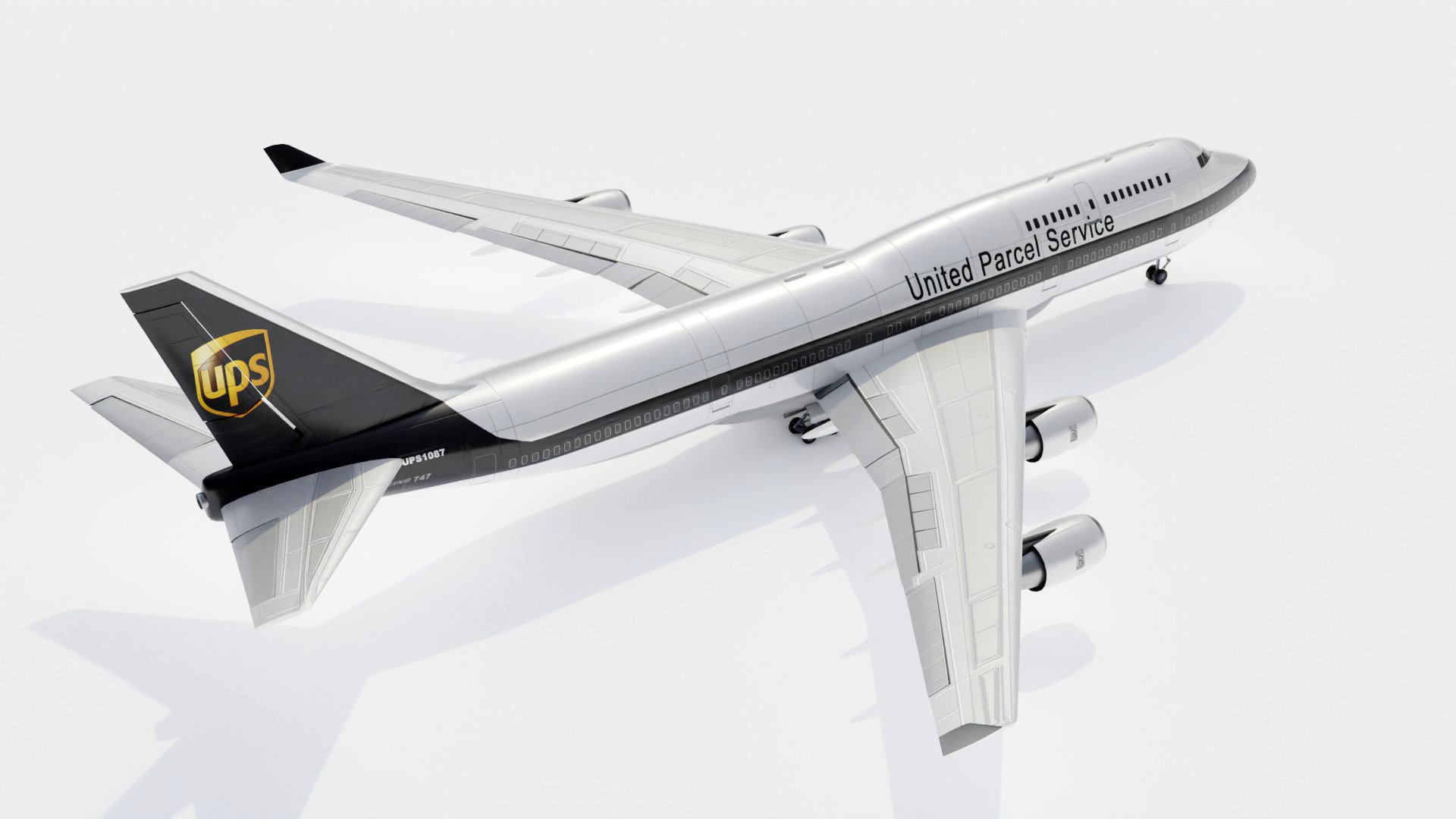 3D Boeing 747-400 UPS - Old Livery - TurboSquid 2019892